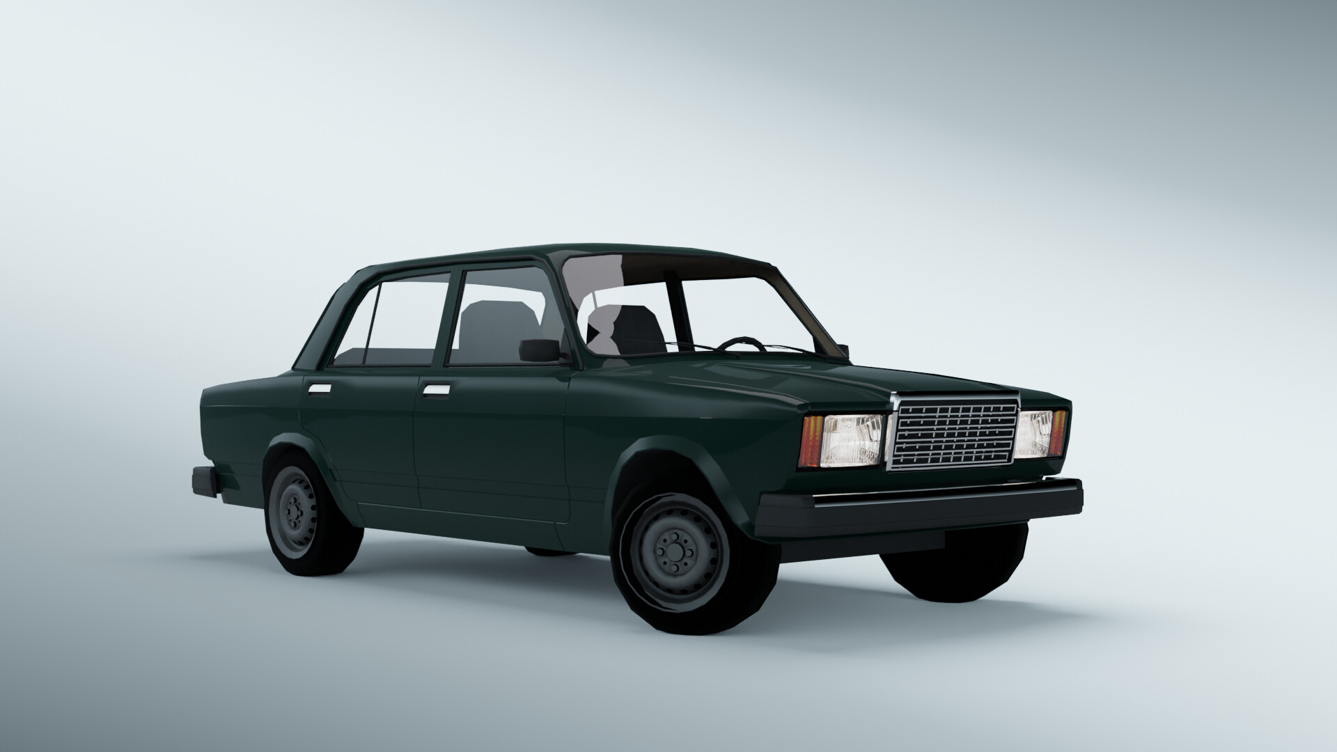 ArtStation - VAZ-2107 lowpoly game model