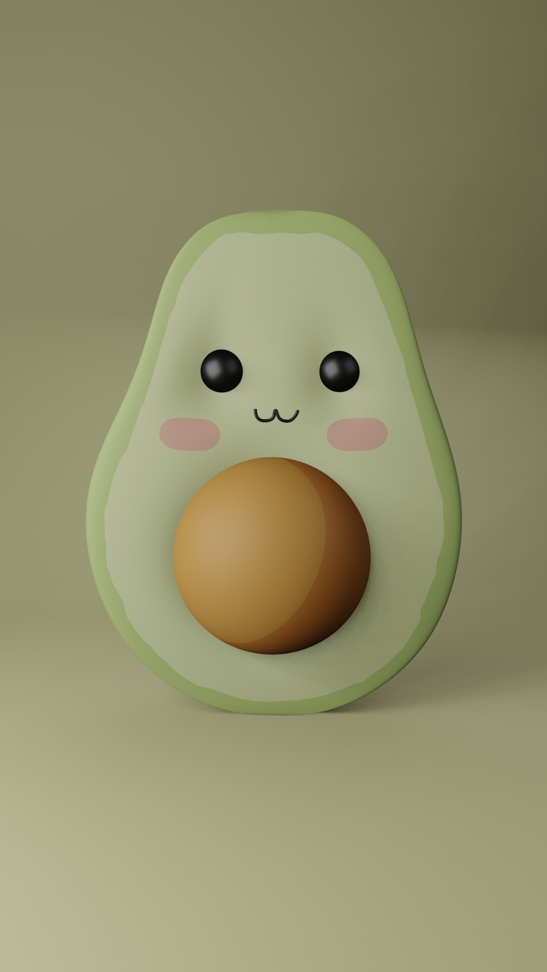 Cute Cartoon Avocado