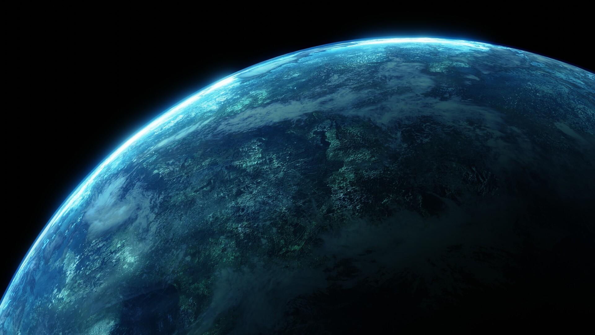 ArtStation - Space VFX (Planet CloseUps 2) Rayleigh Scattering and ...