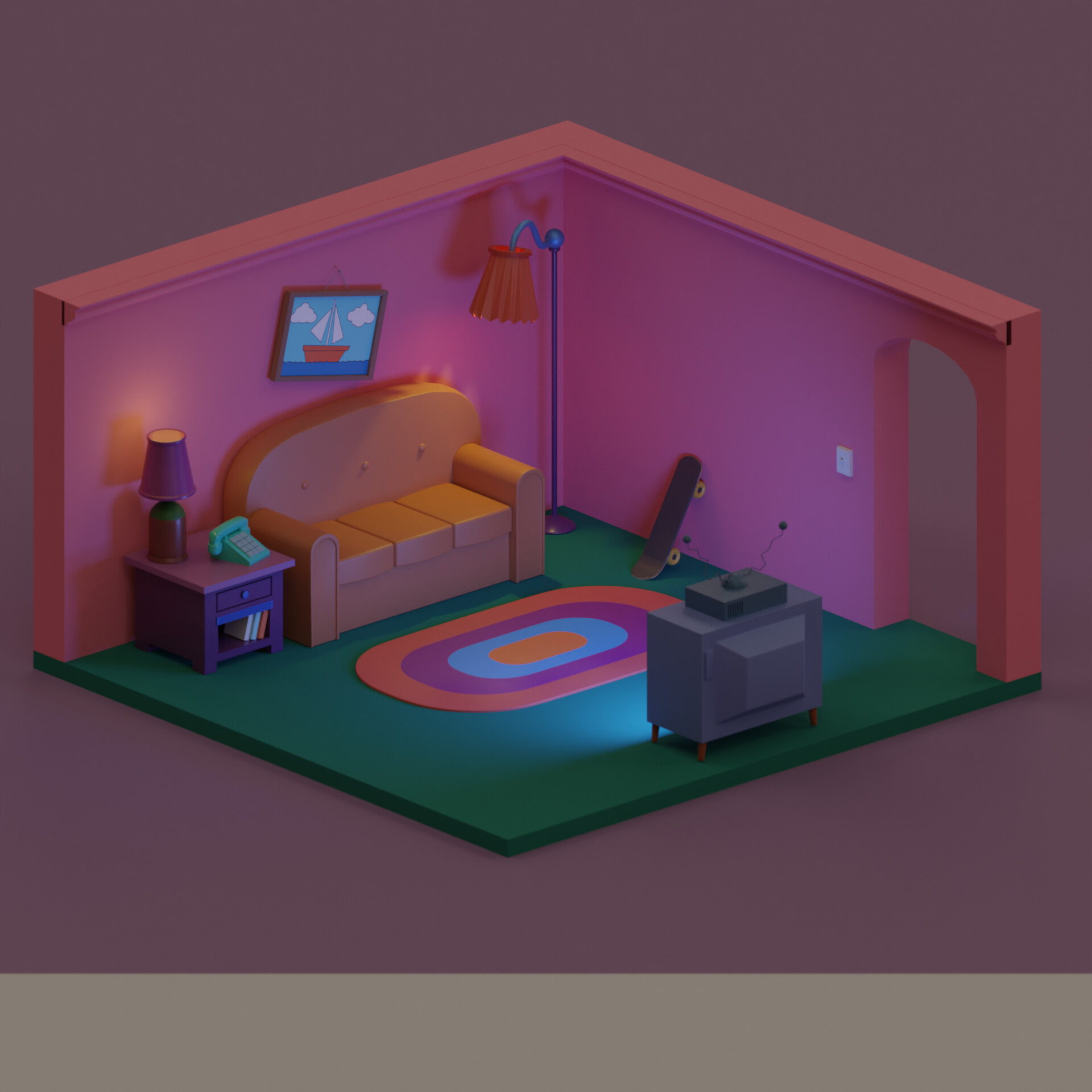 ArtStation - HOME THE SIMPSONS