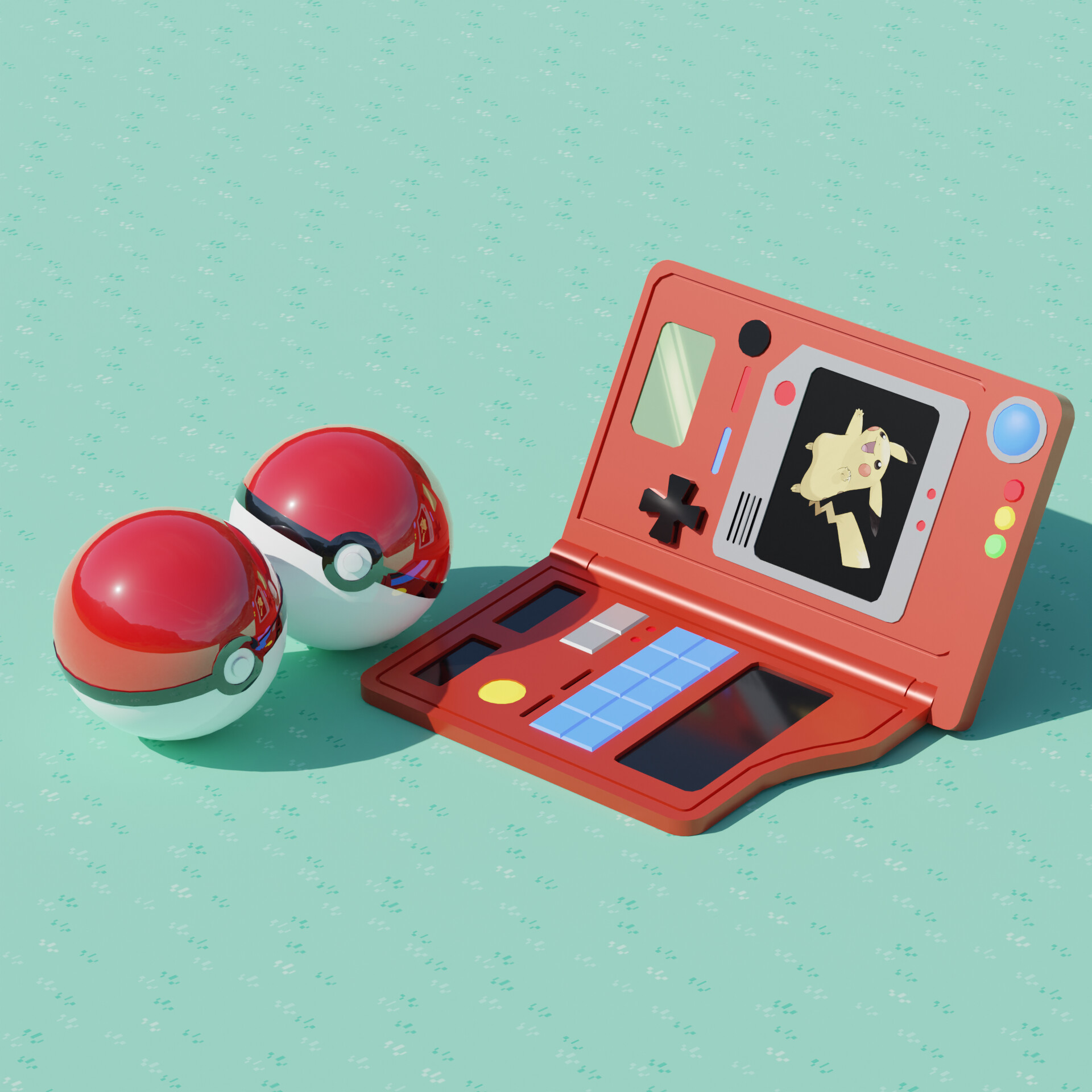ArtStation - Pokeballs and Pokedex