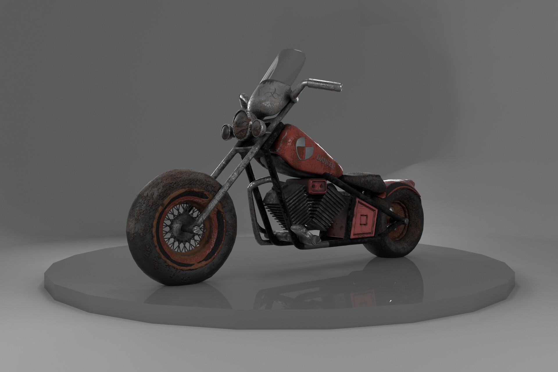 ArtStation - Low Poly Bike (GAME ASSET)