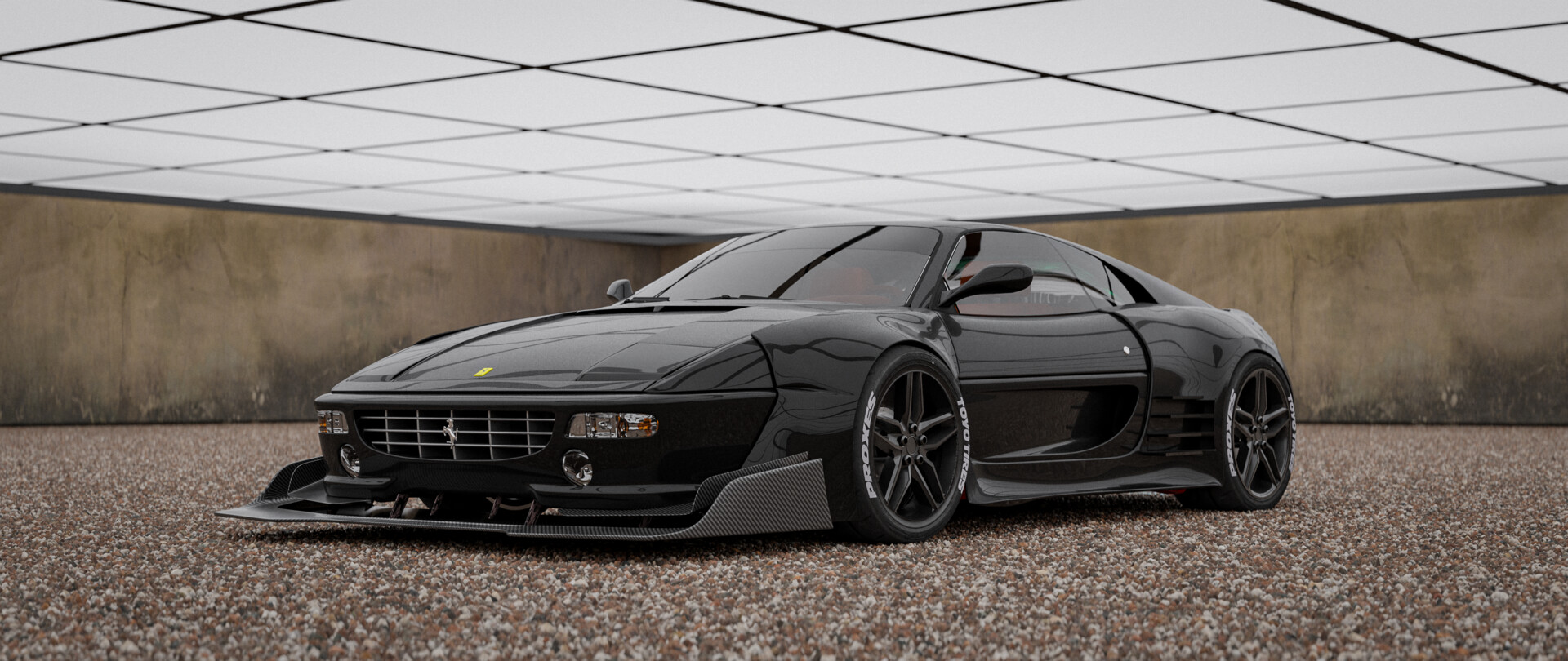 ArtStation - Night and Day/Ferrari F355