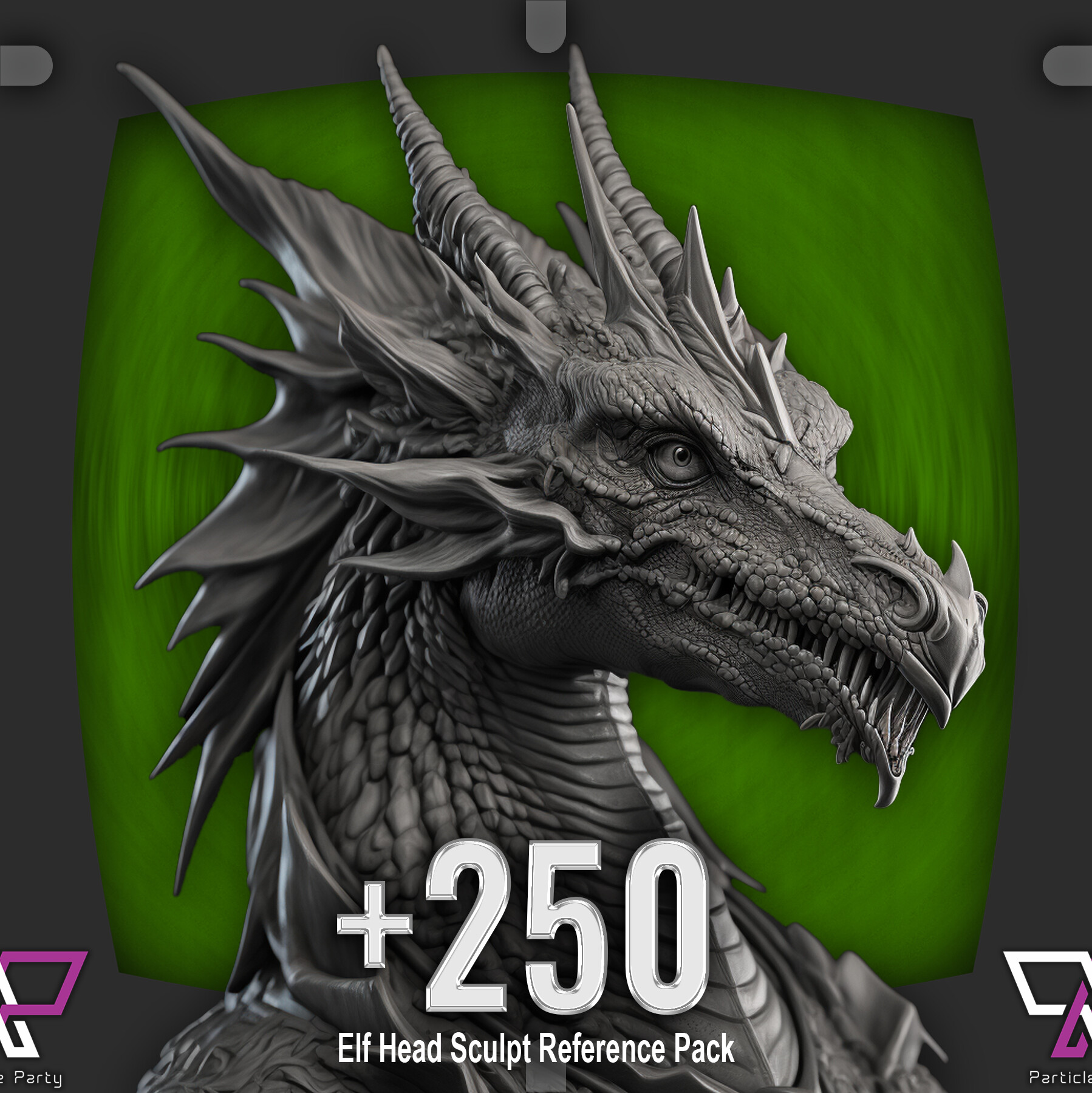 ArtStation - +250 Dragon Head Sculpt Reference Pack