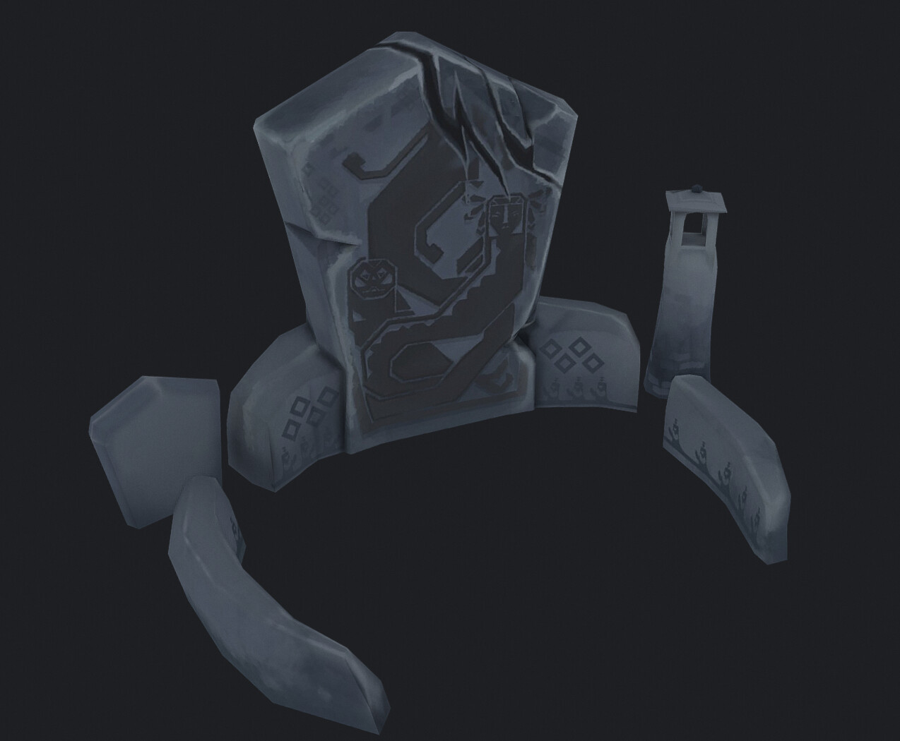 Lou Brown - Divining Rods - Stylized Fish God Shrine