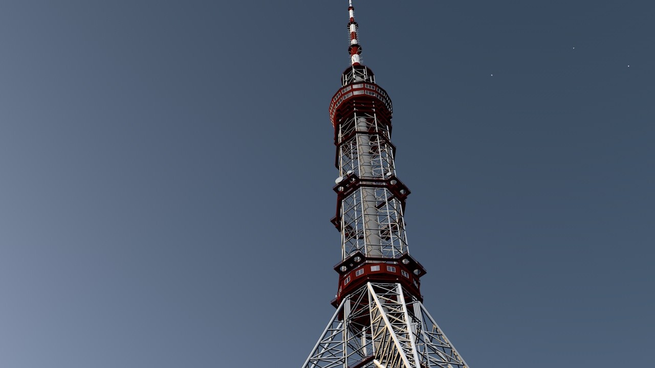 ArtStation - TV tower (Cinema 4d)