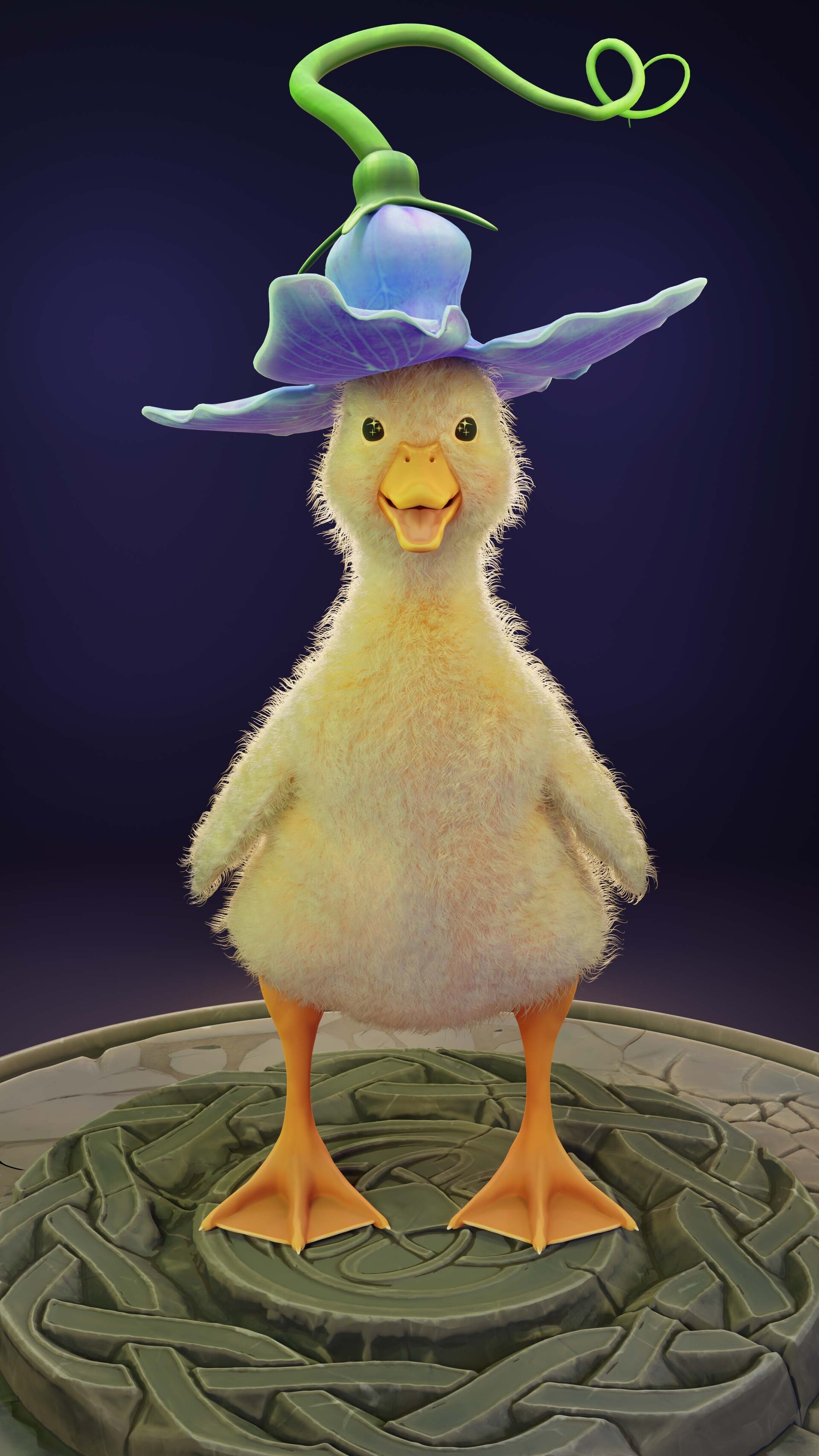 ArtStation - 3D stylized cute duck