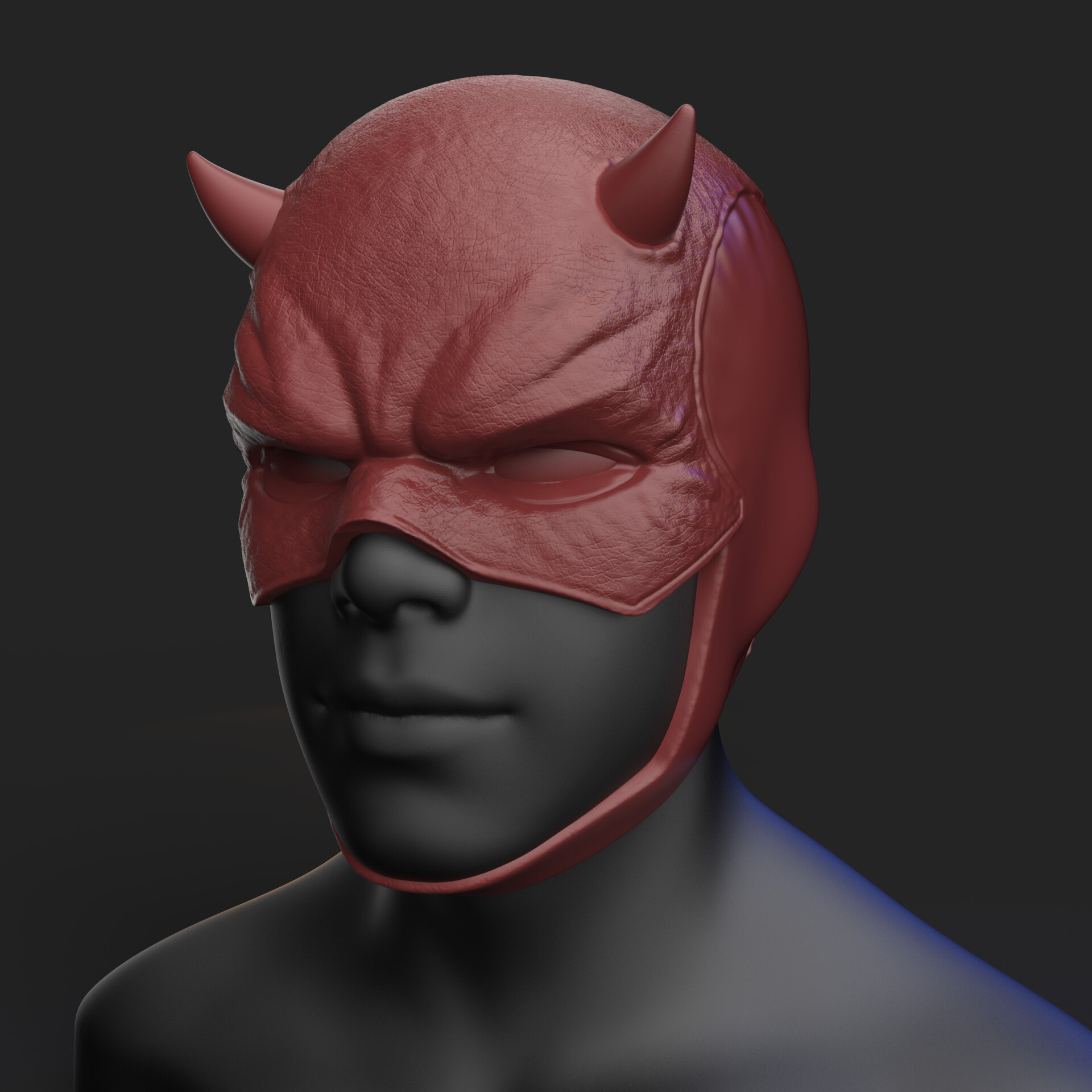 Fixed Polygon 3D Studio - Daredevil Mask