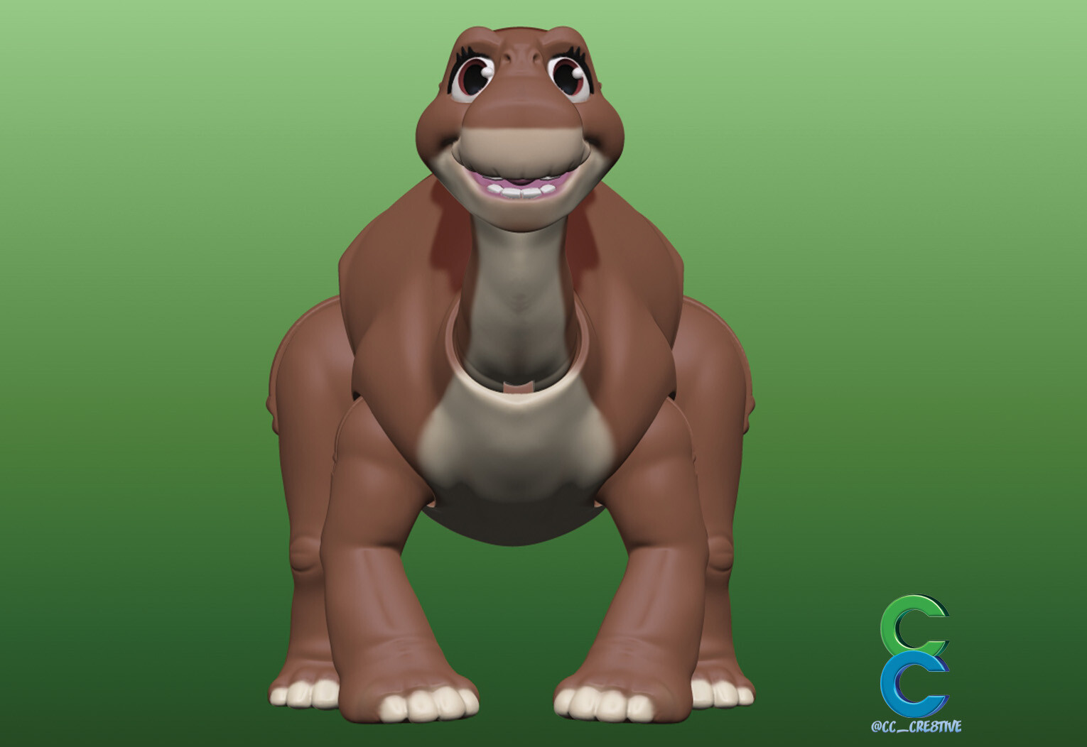 Chris Capone / CC Cre8tive - Land Before Time Littlefoot Dinosaur Fan ...
