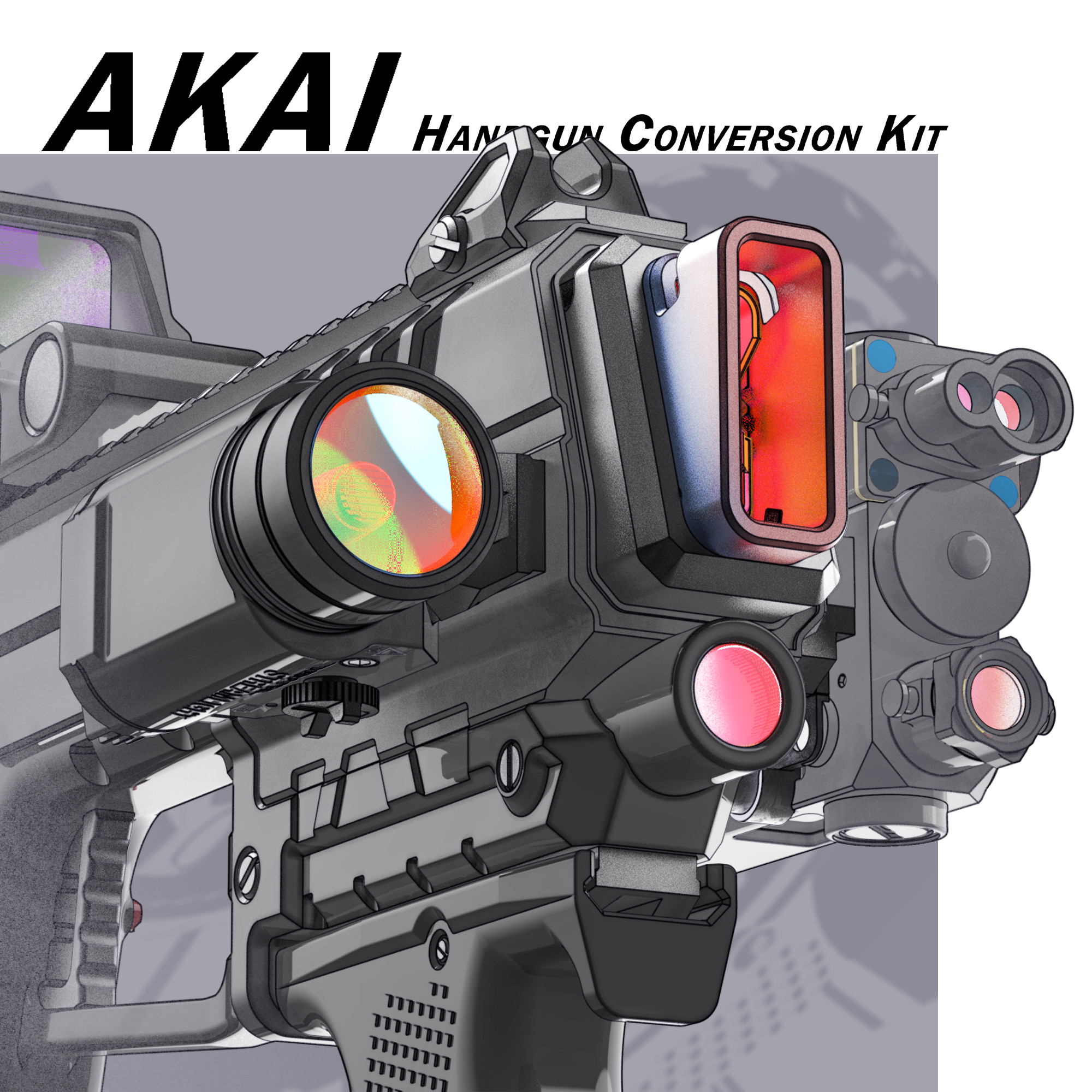 Airu Sato Portfolio - AKAI Handgun Conversion Kit :ReDesign