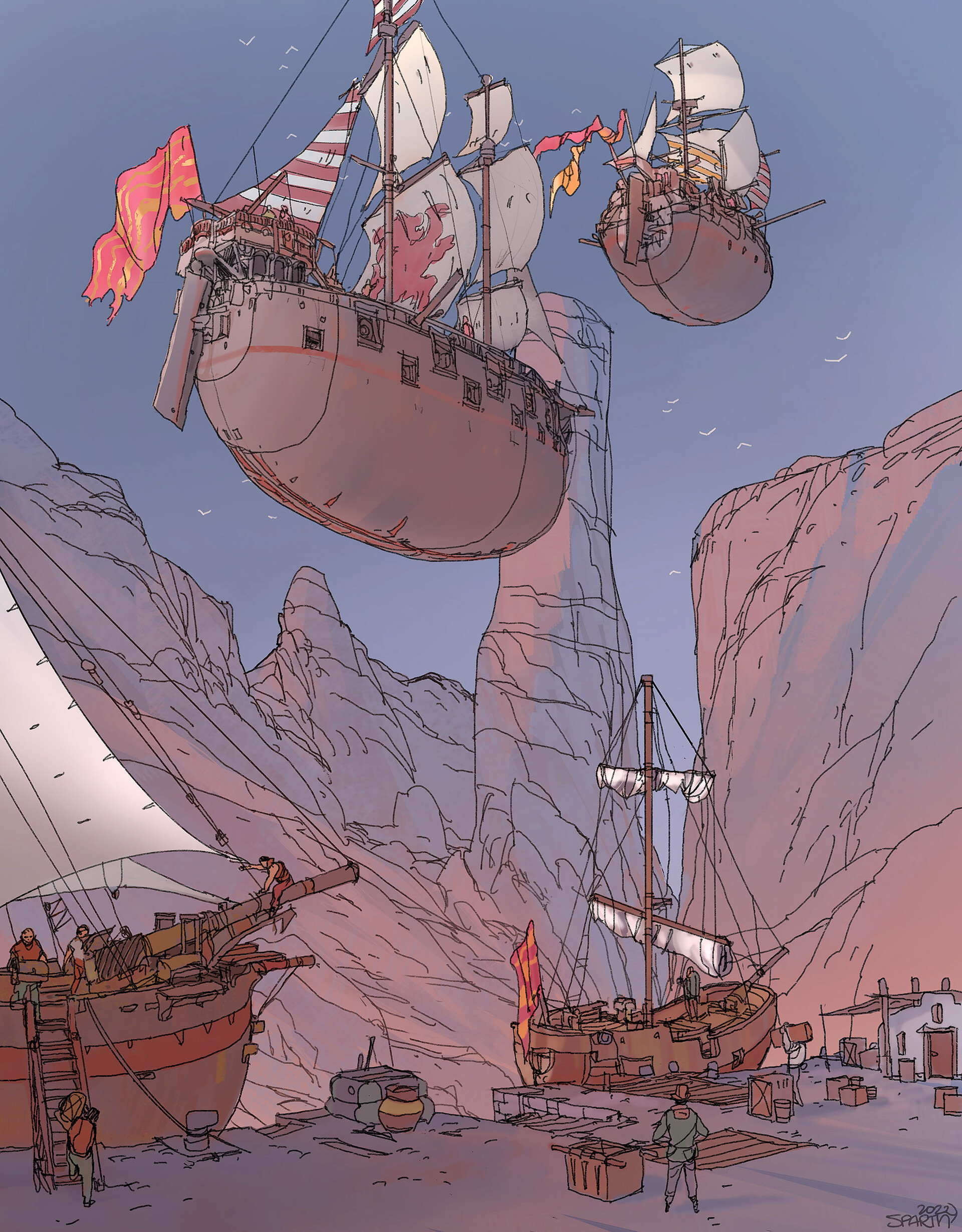 ArtStation - Flying Flotilla