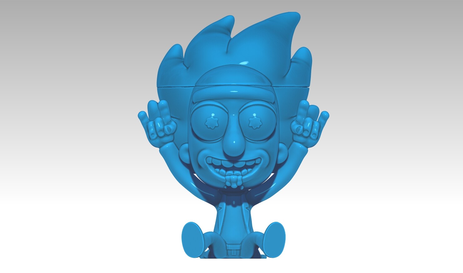 ArtStation - Rick and Morty Potheadz 3D sculpt Planter 3D Model ...