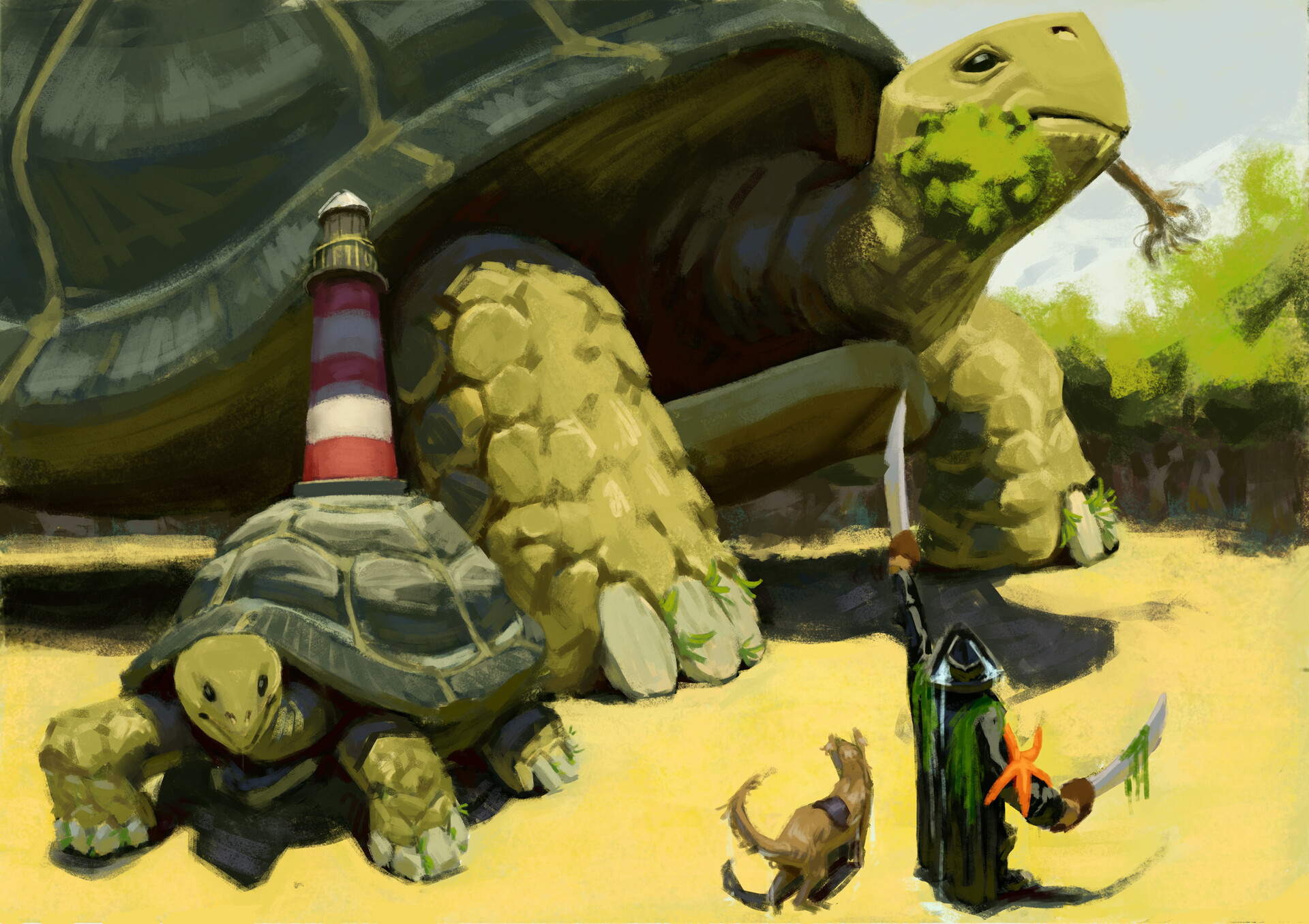 ArtStation - Giant Turtles Ahoy