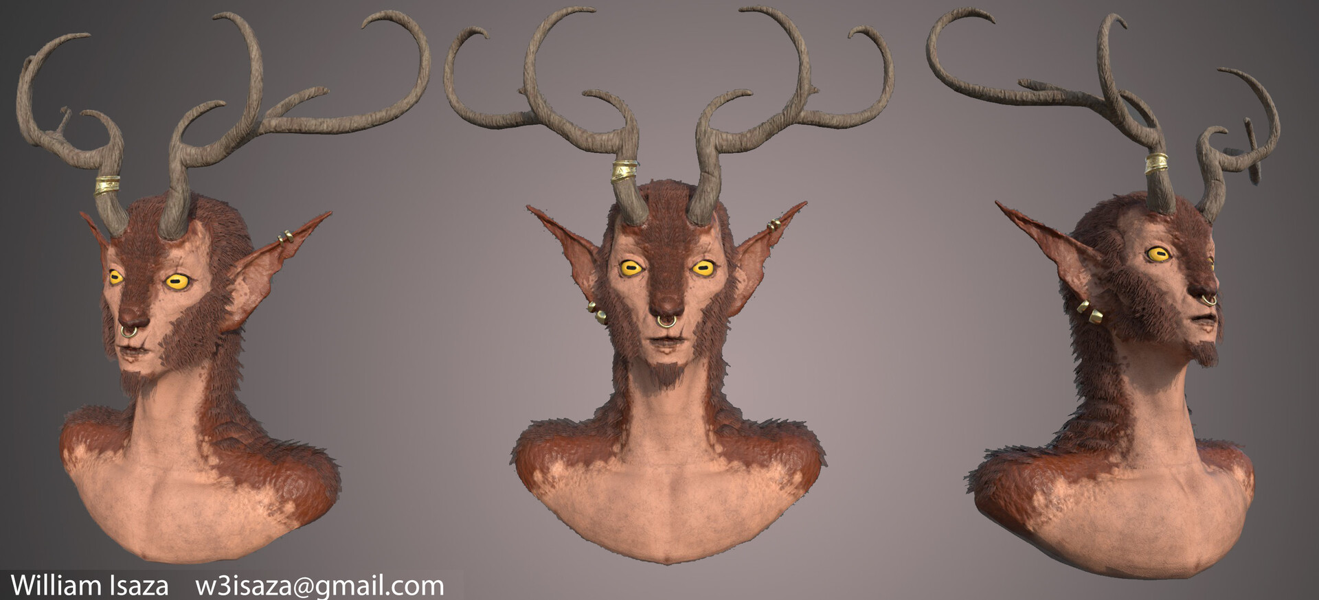 ArtStation - Deer Monster Sculpt