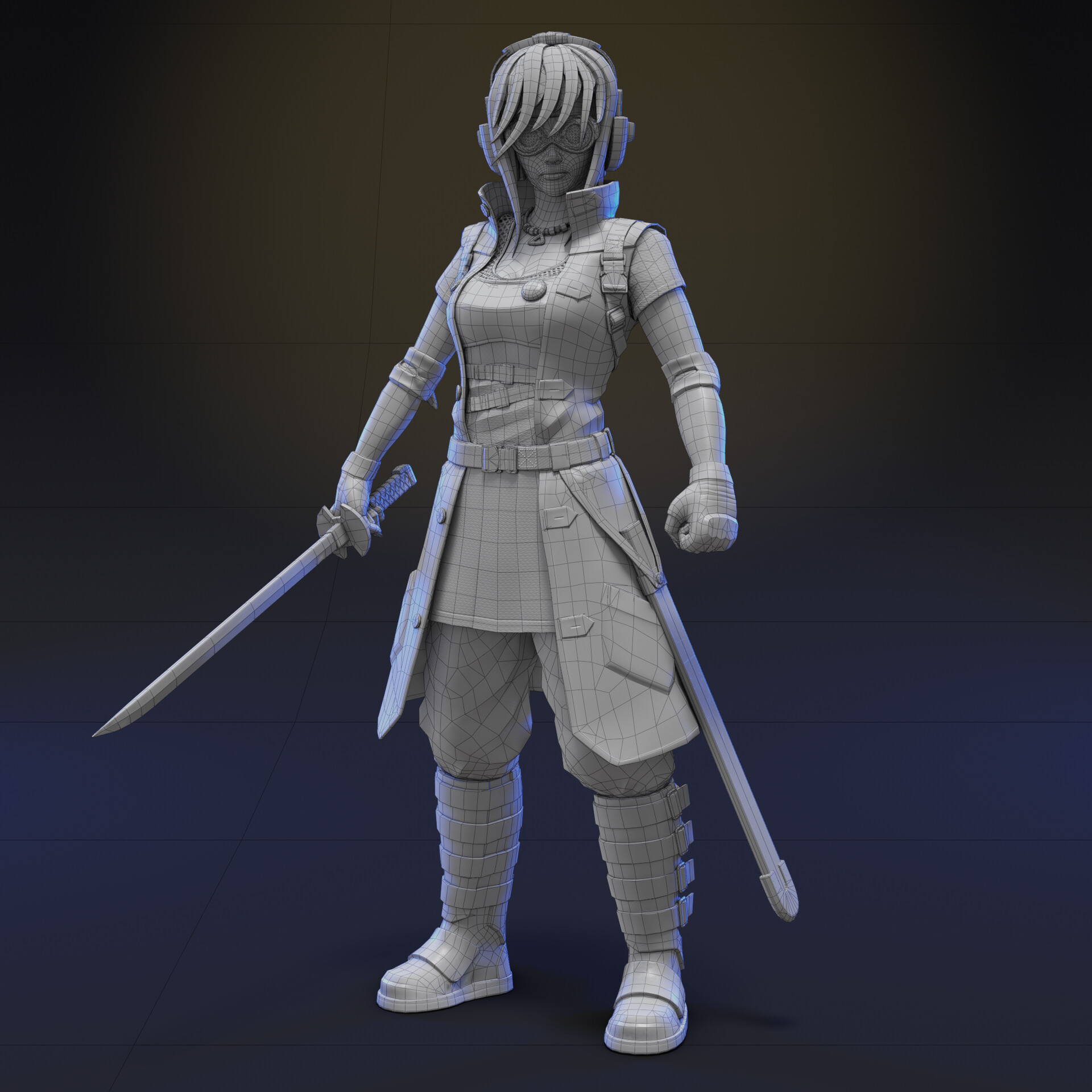 Bruno Cornelsen - Cyberpunk Girl - Stylized Character Study