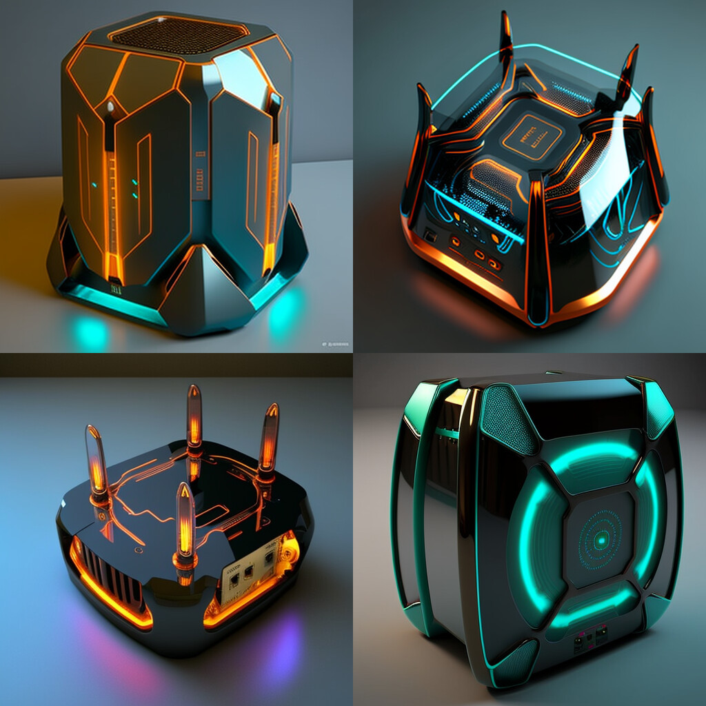 ArtStation - Futuristic Wi-Fi router
