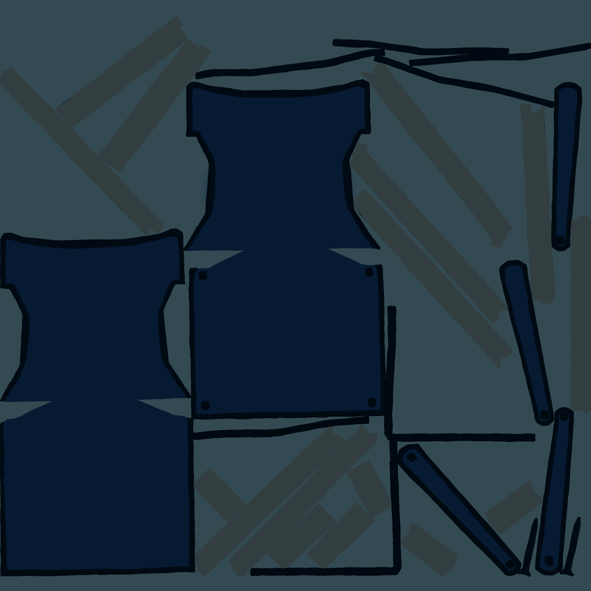 Matthew J. Kass - Camping Chair Low-Poly Game Asset