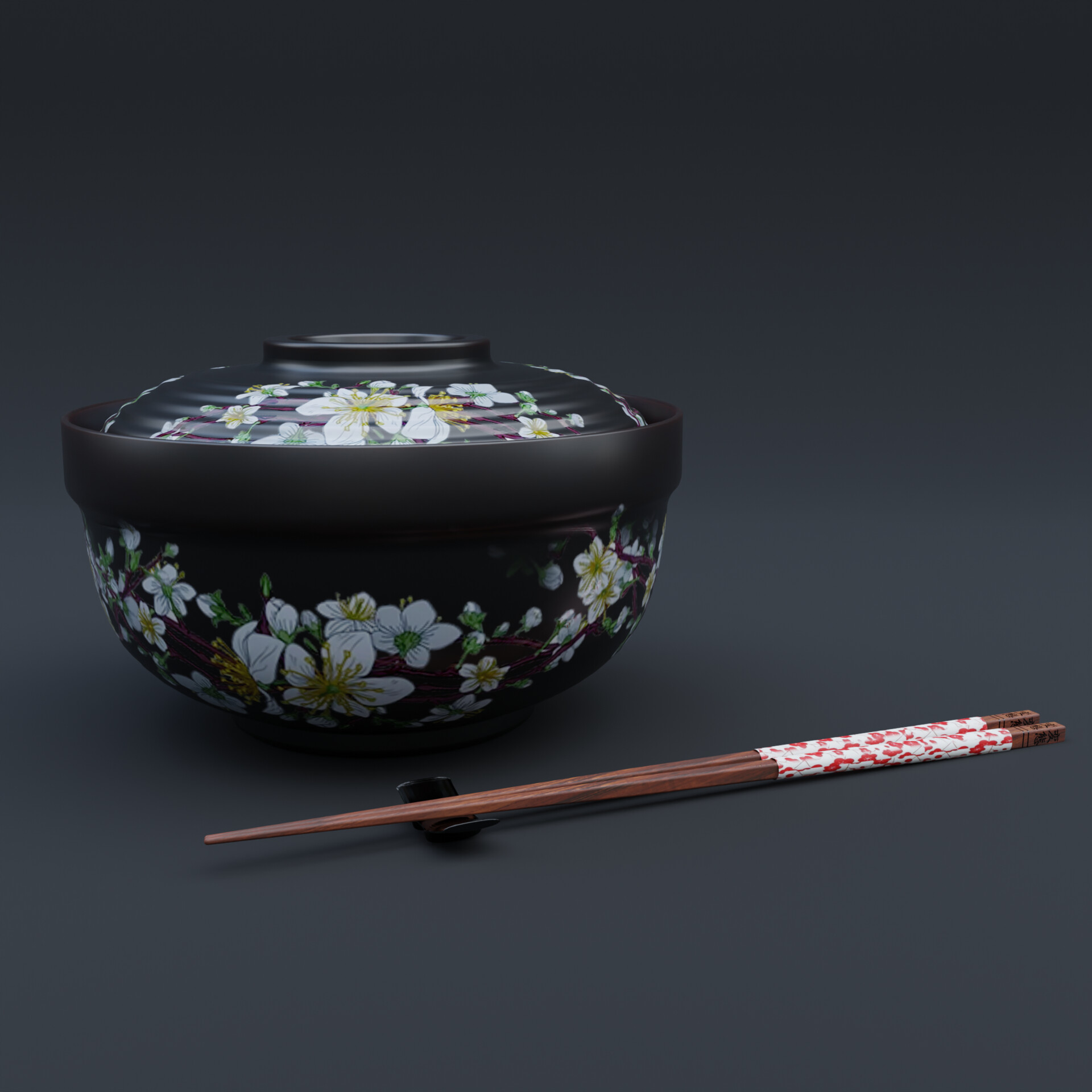 ArtStation - Traditional Japanese Donburi Bowl