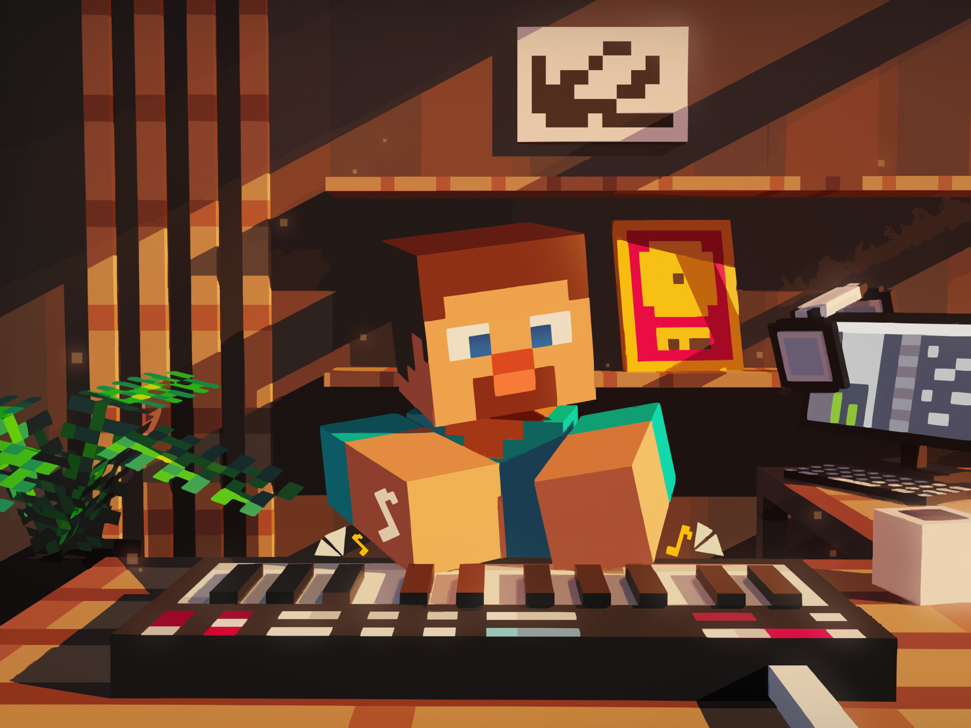 ArtStation - Making Music / Minecraft