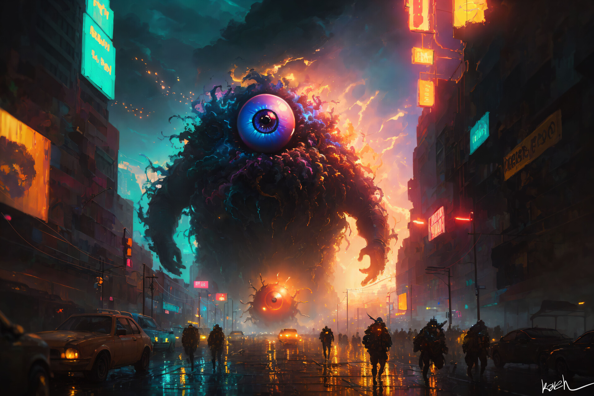 ArtStation - Monstrous Monday: One-Eyed Behemoth Goes on a Rampage in ...