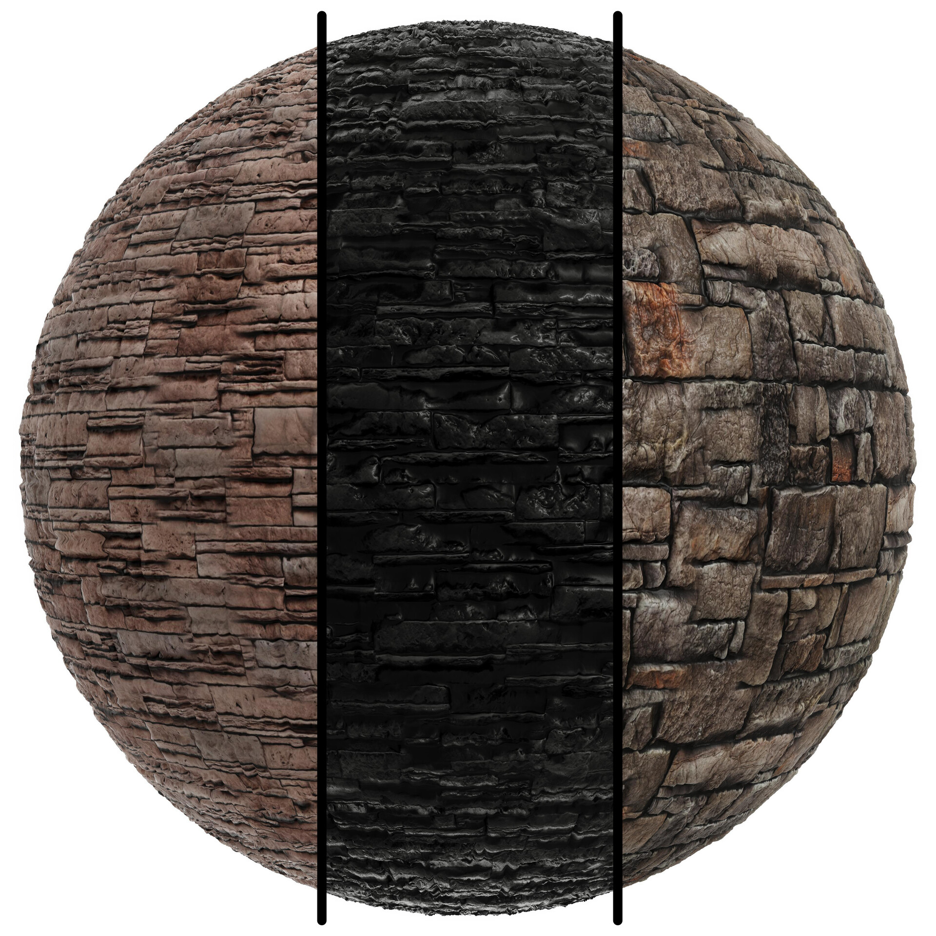 isandish - FB607 Exterior Stone Cladding facade | 3MAT | PBR | Seamless