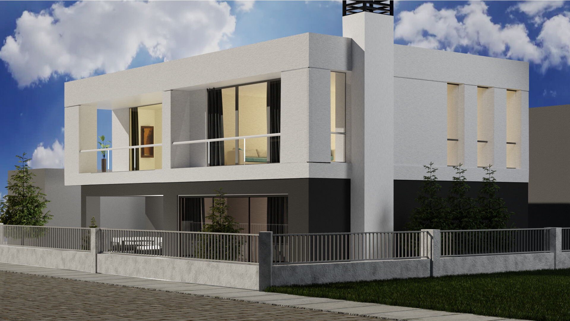 ArtStation - Modern house visualization