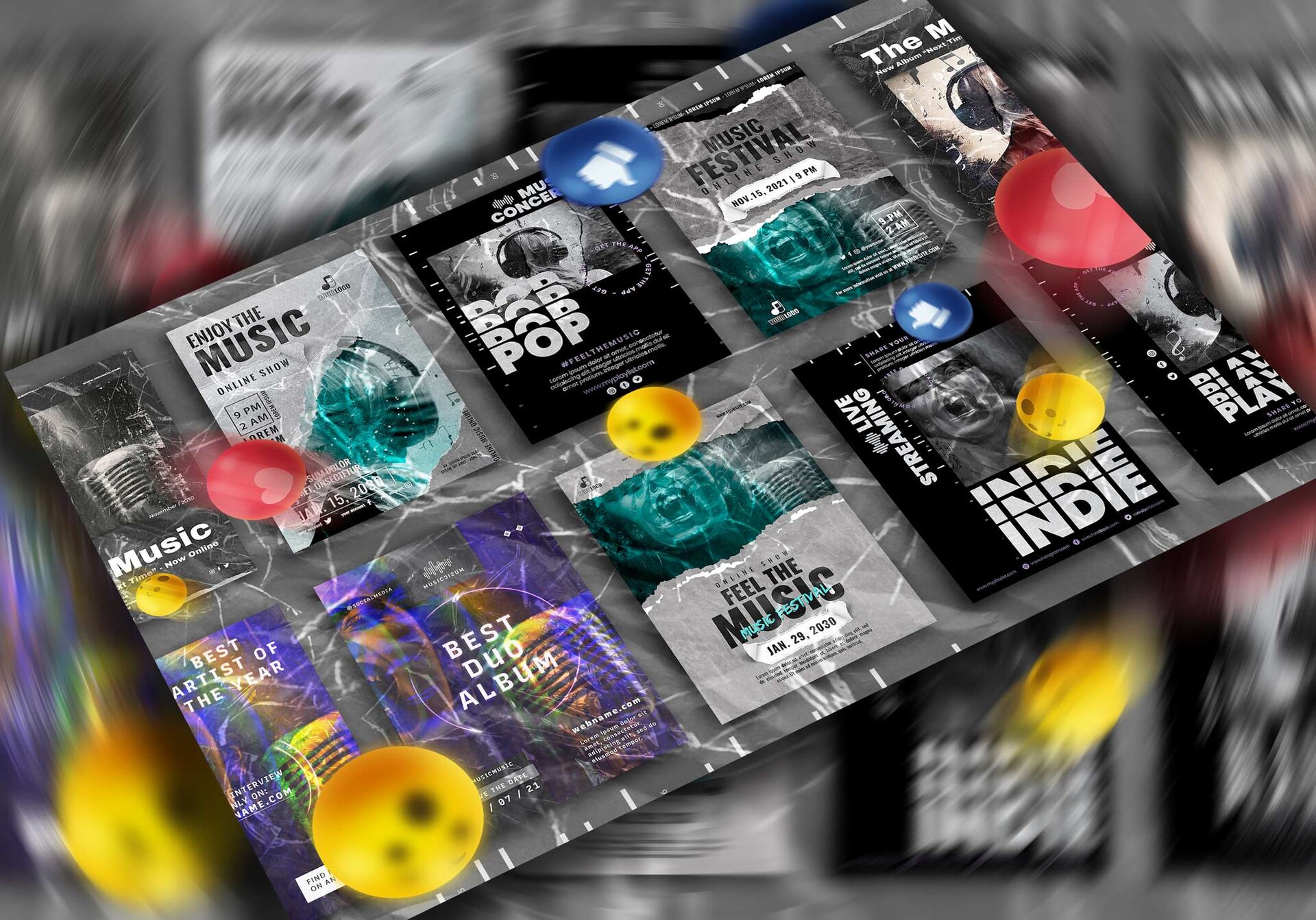 ArtStation - Music Poster Design Collection