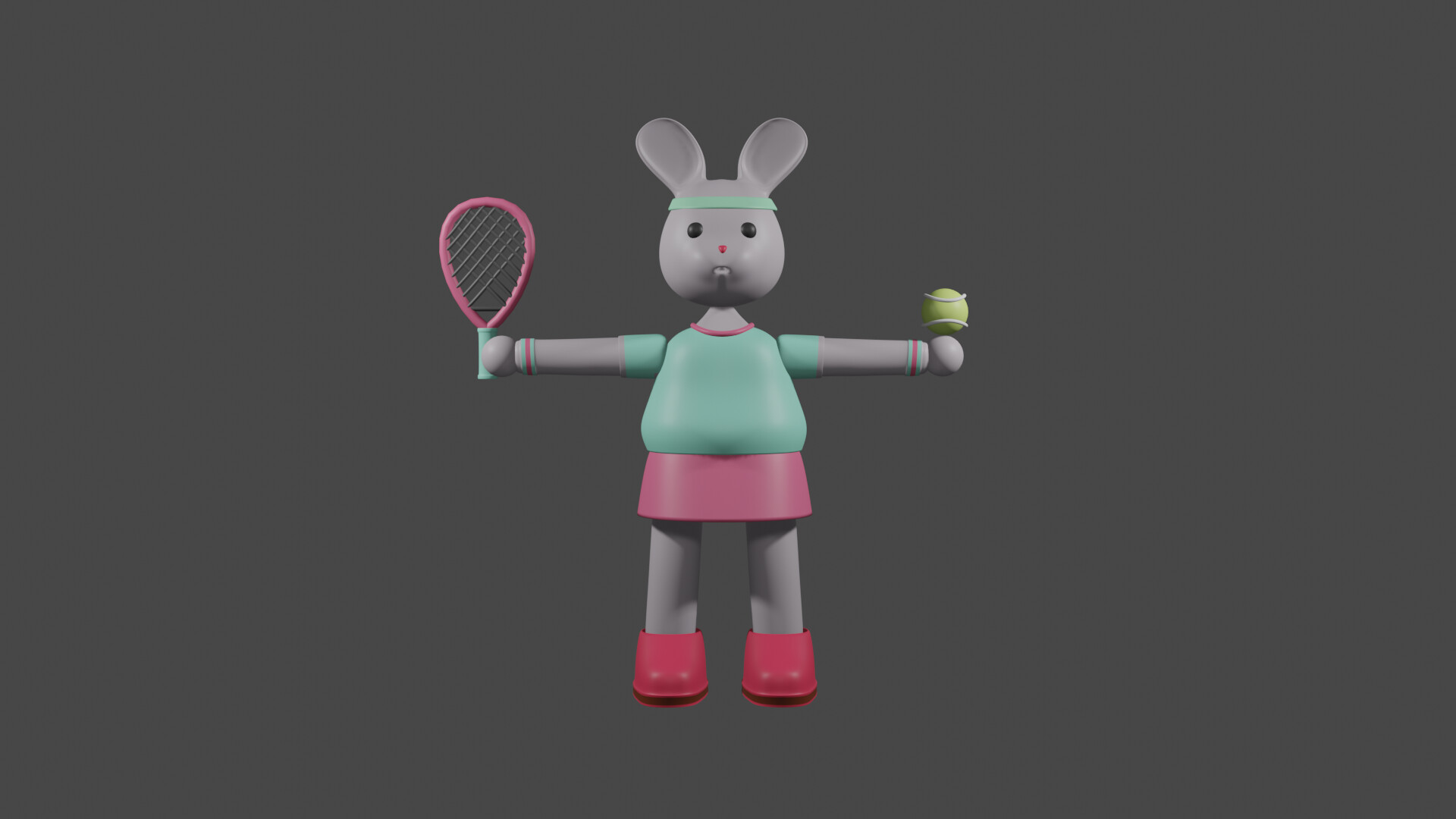 ArtStation - tennis rabbit 3d