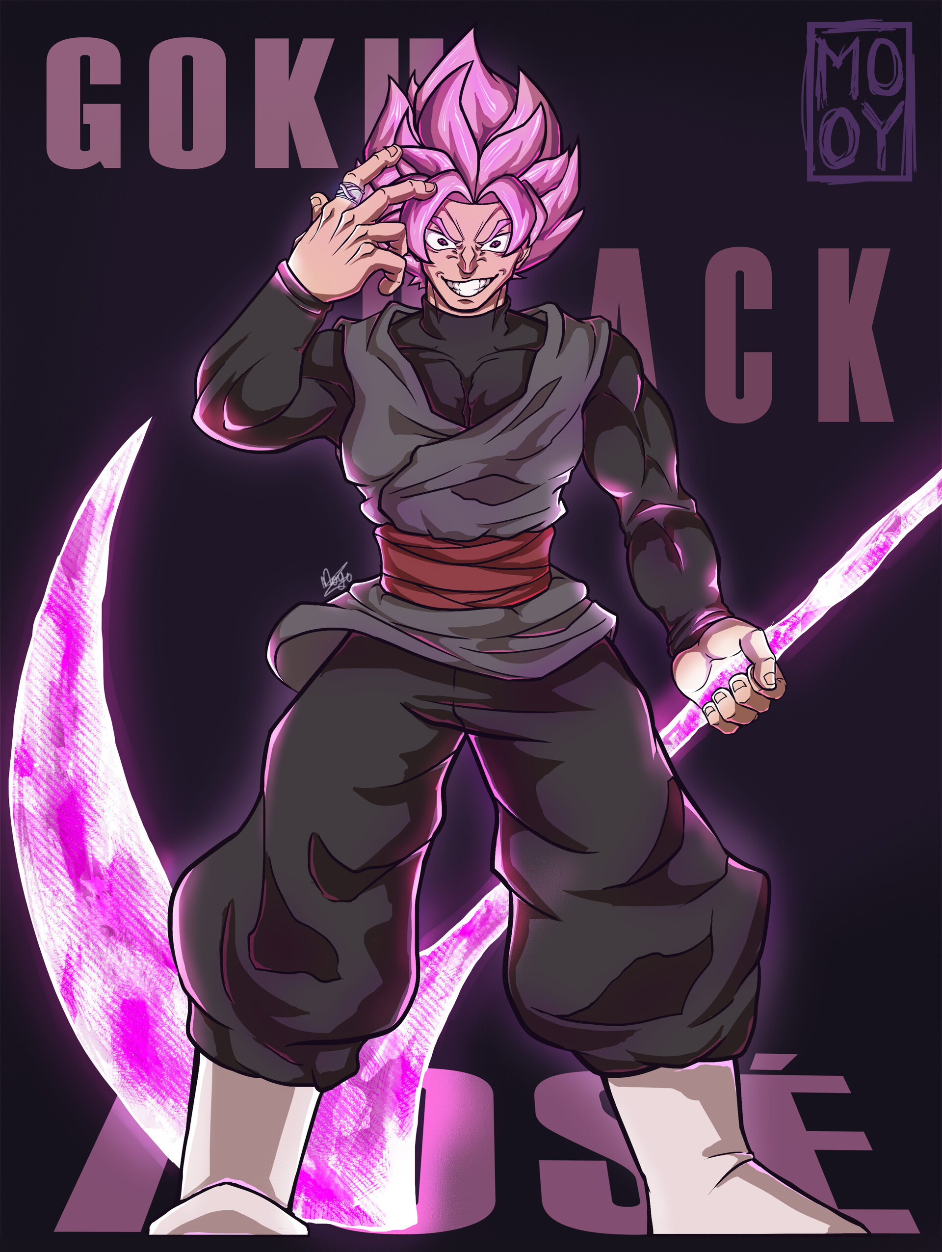 ArtStation - SSJ Rose Goku Black Fanart