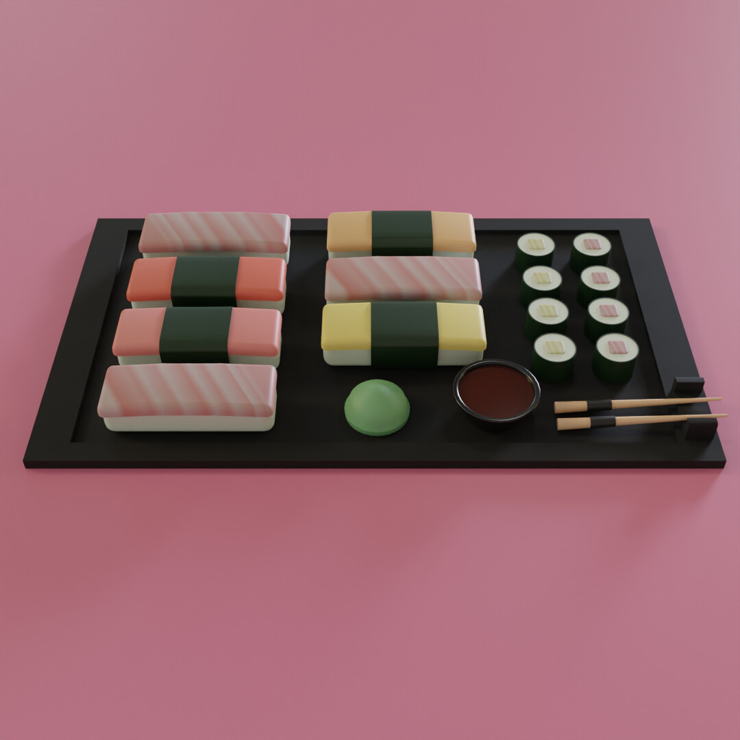 ArtStation - Sushi Plate
