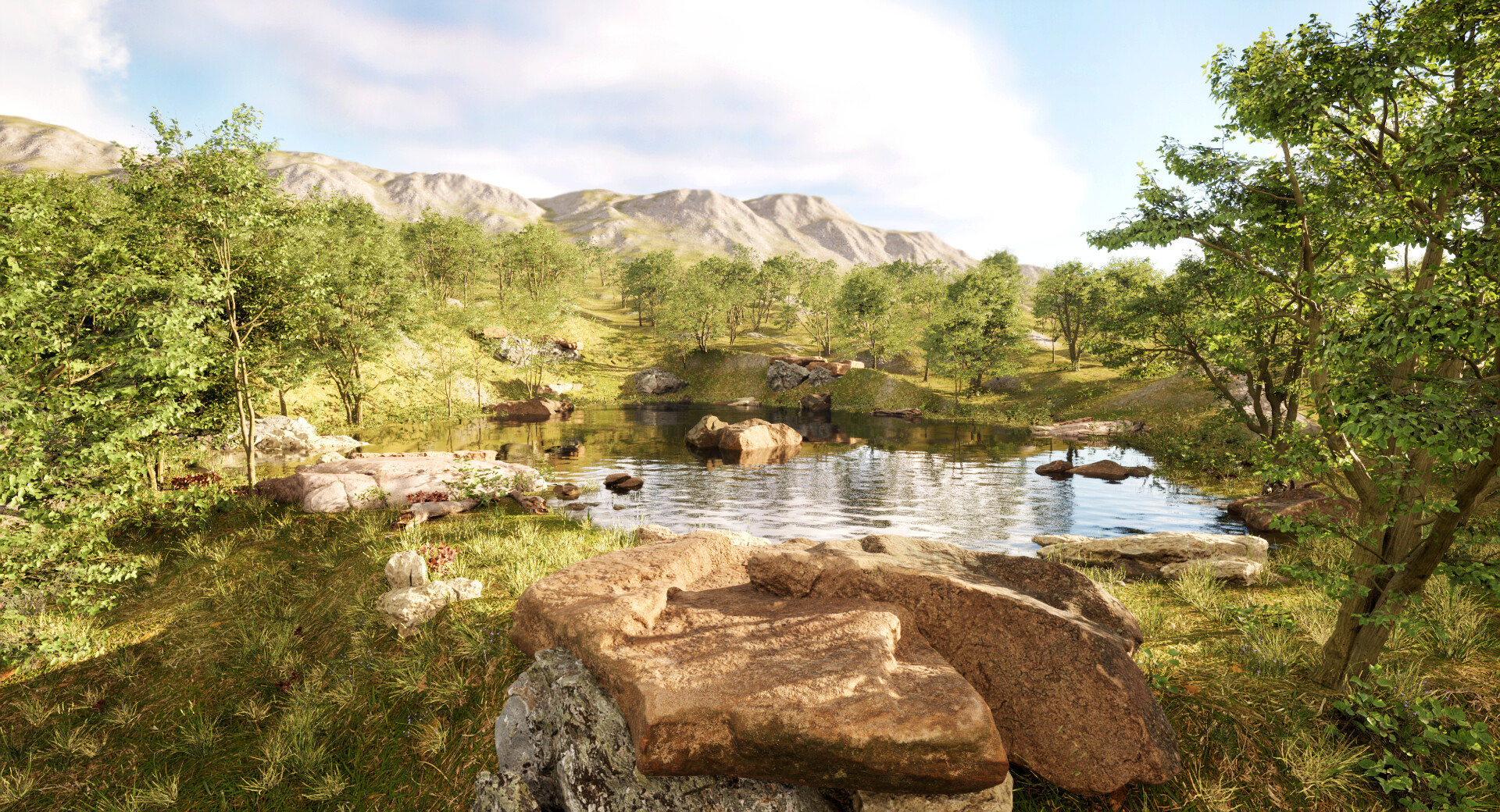 Jorge Andrés Pineda Camacho - Forest lake UE5