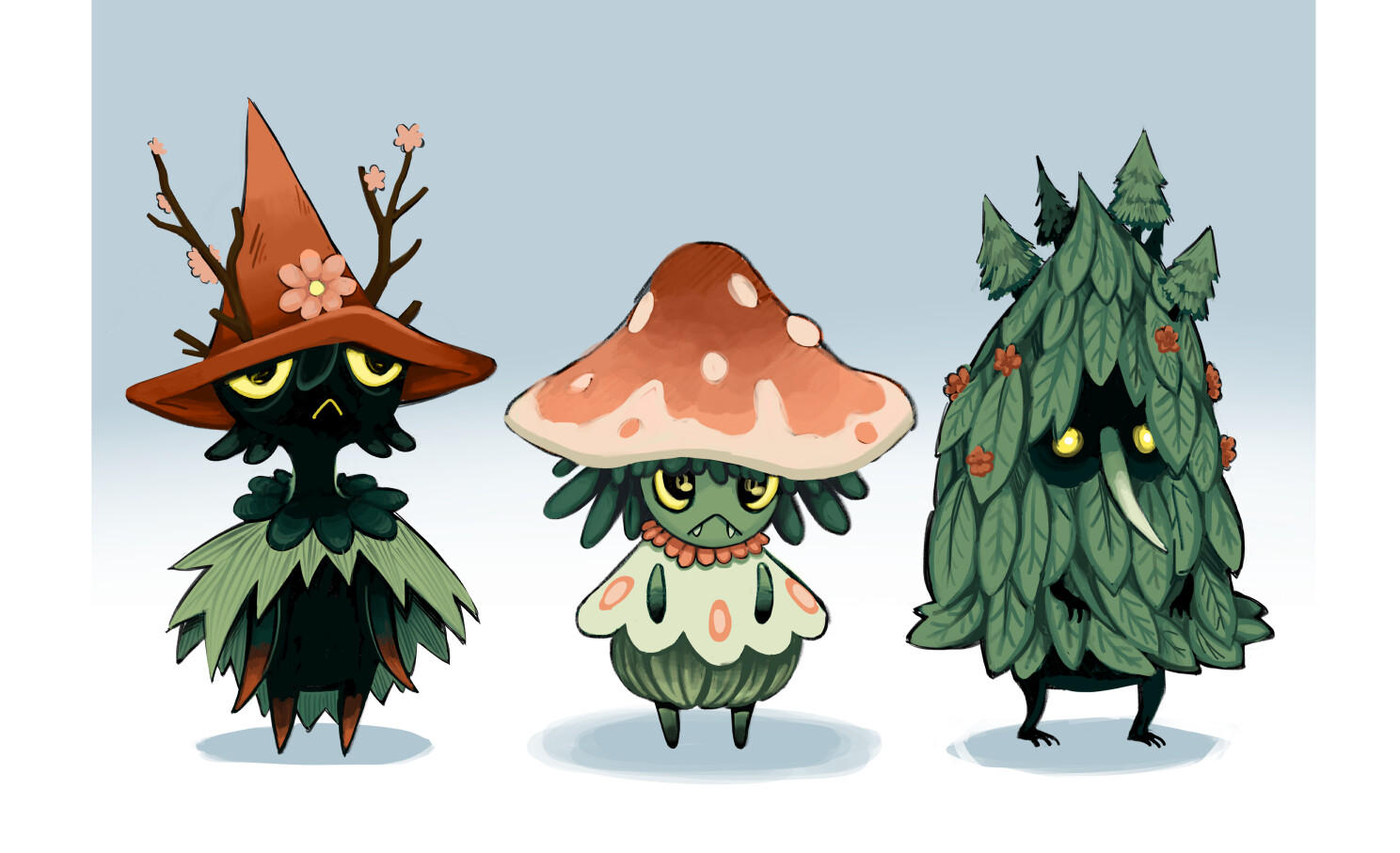 ArtStation - Tiny plant creature designs