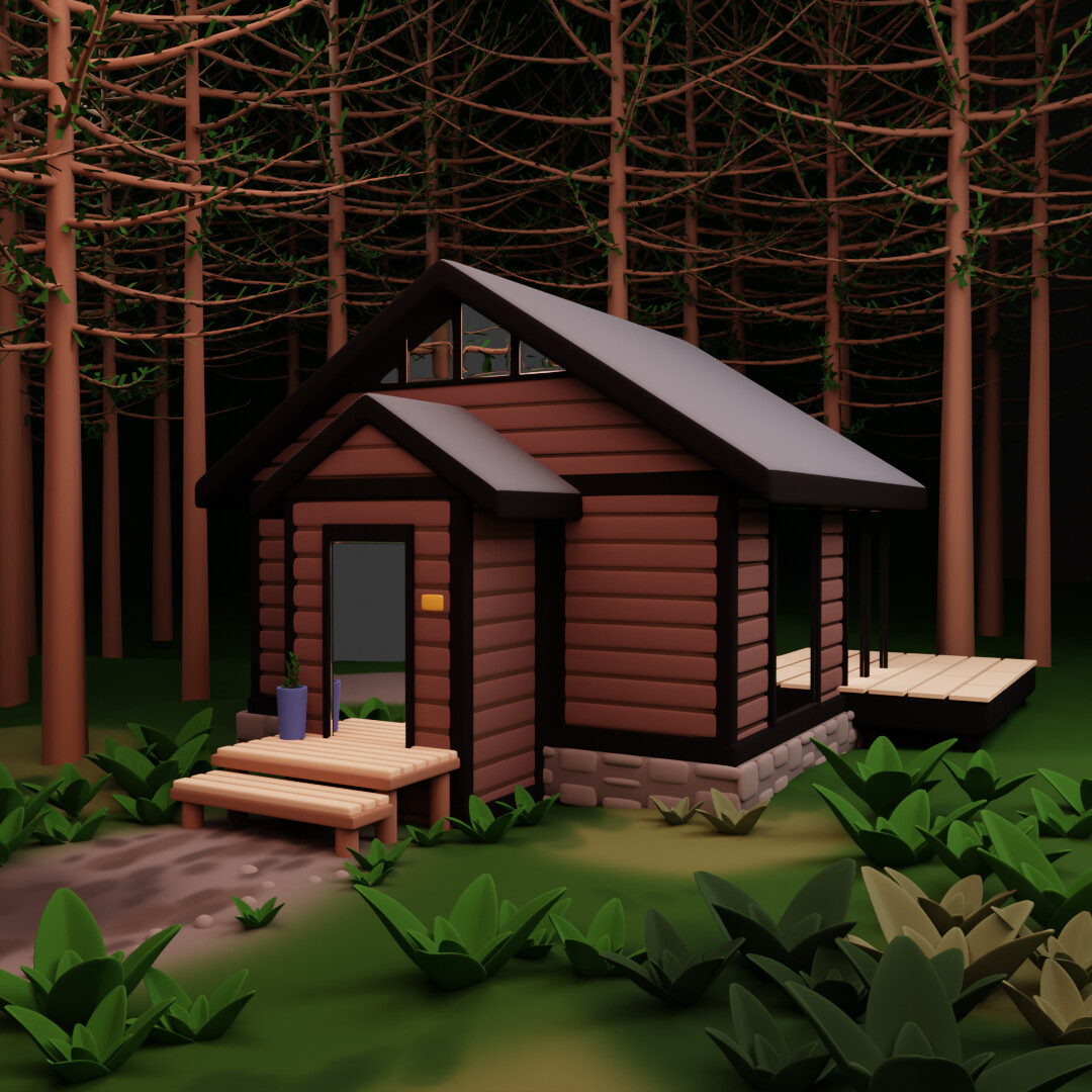 ArtStation - Cozy forest in the forest