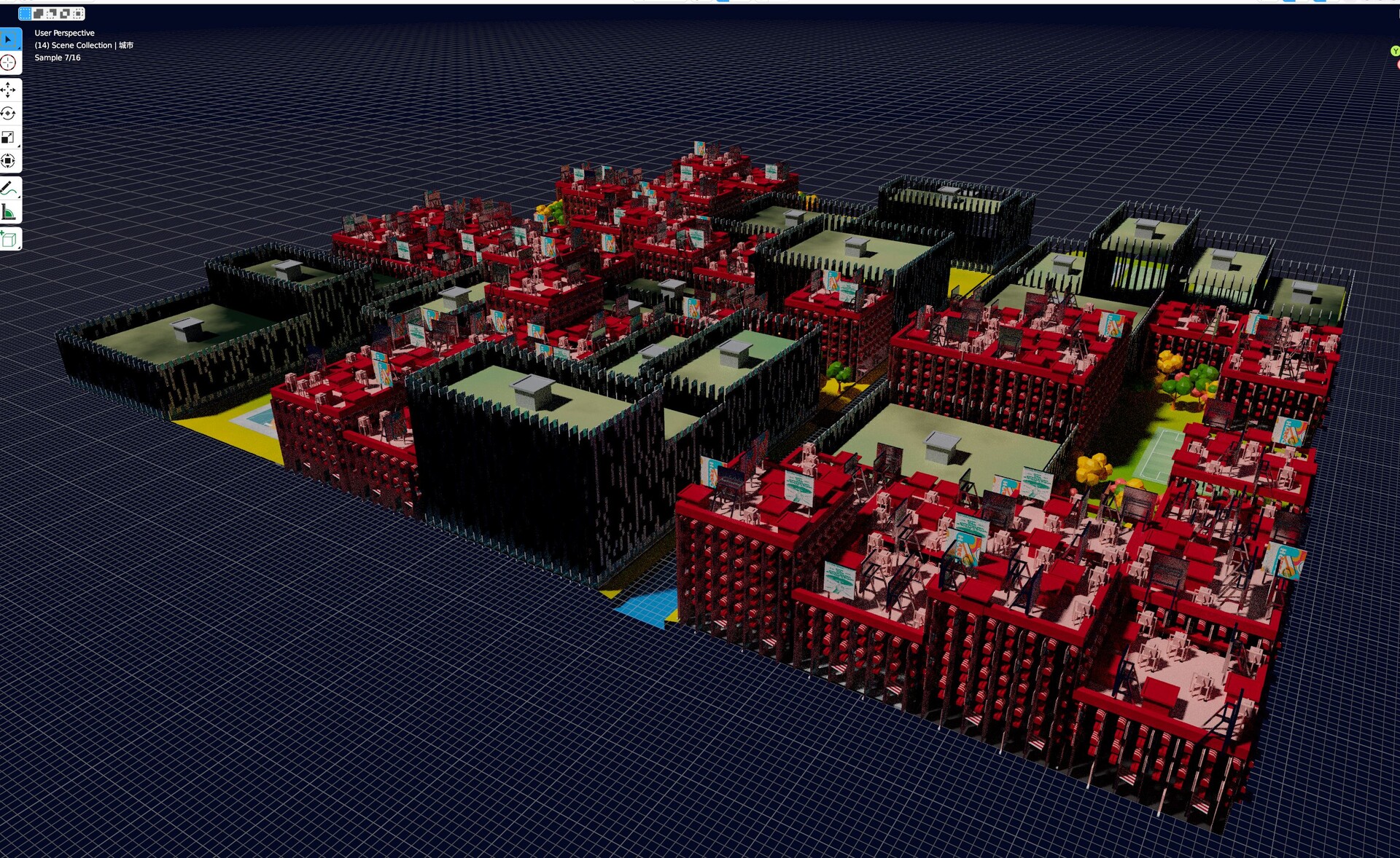 ArtStation - Procedural City Generator in Blender