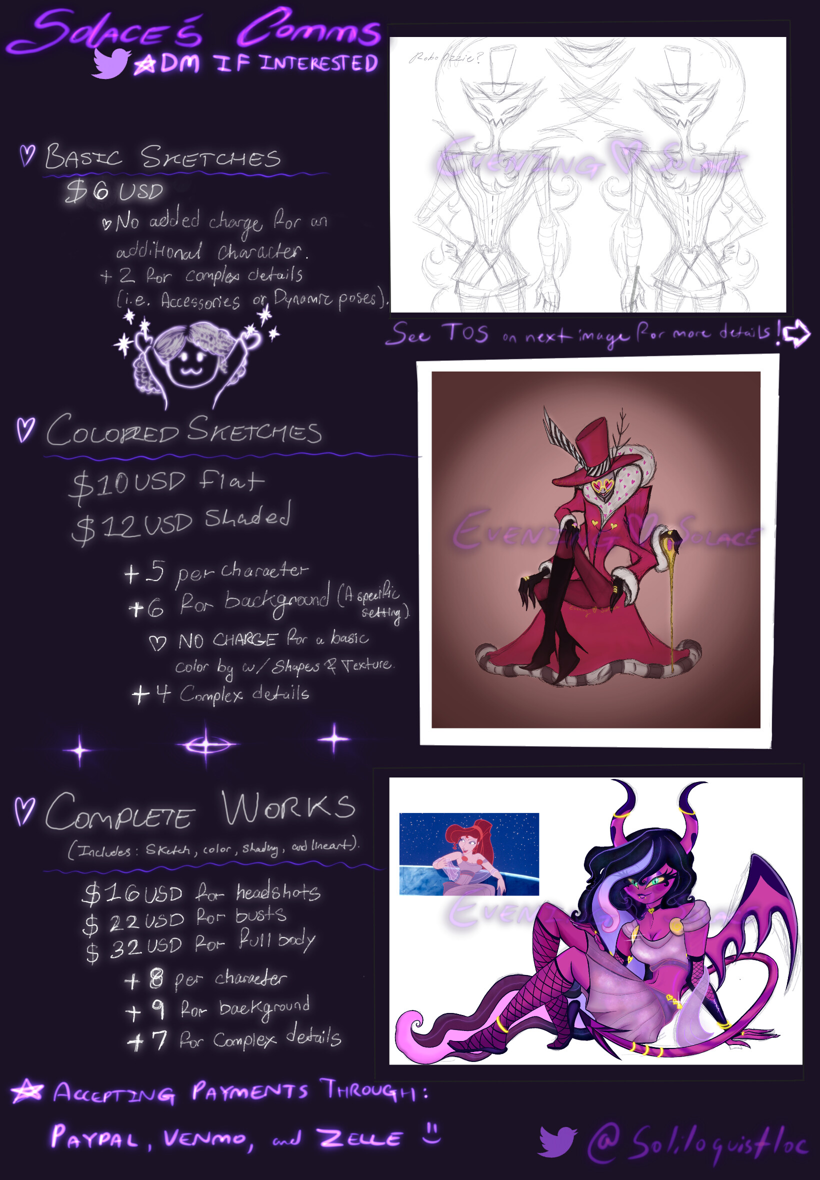 ArtStation - Commission Sheets 03-26-2023 to Present