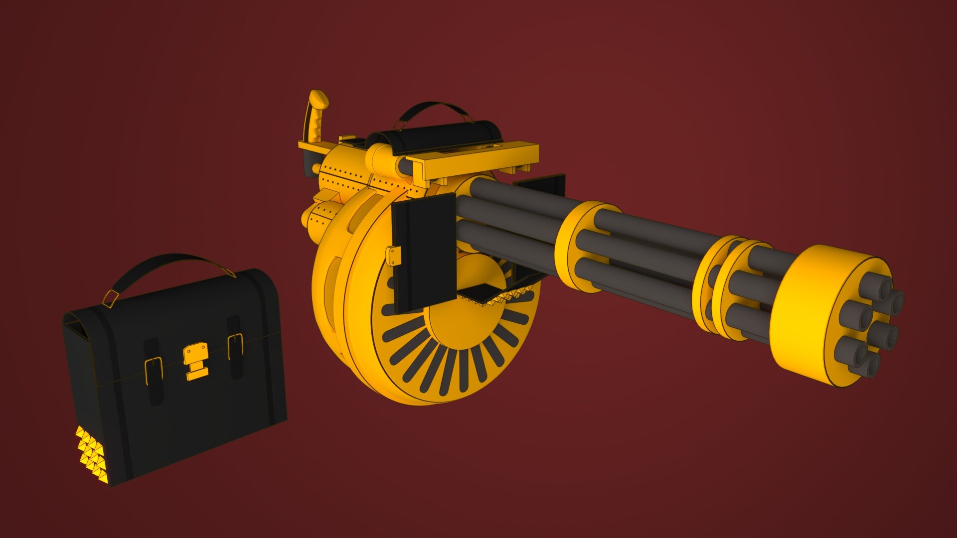 ArtStation - Gianduja / Coco Adel's Minigun (RWBY)