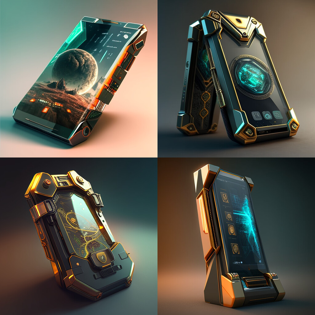 ArtStation - Futuristic smartphone