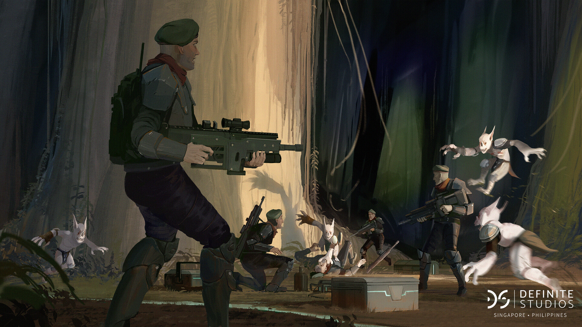 ArtStation - Mugai Attack Concept Art for Deep Rift 9