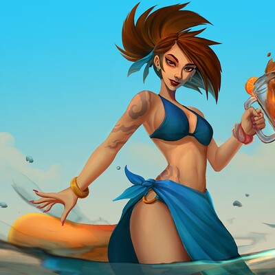 pool party akali