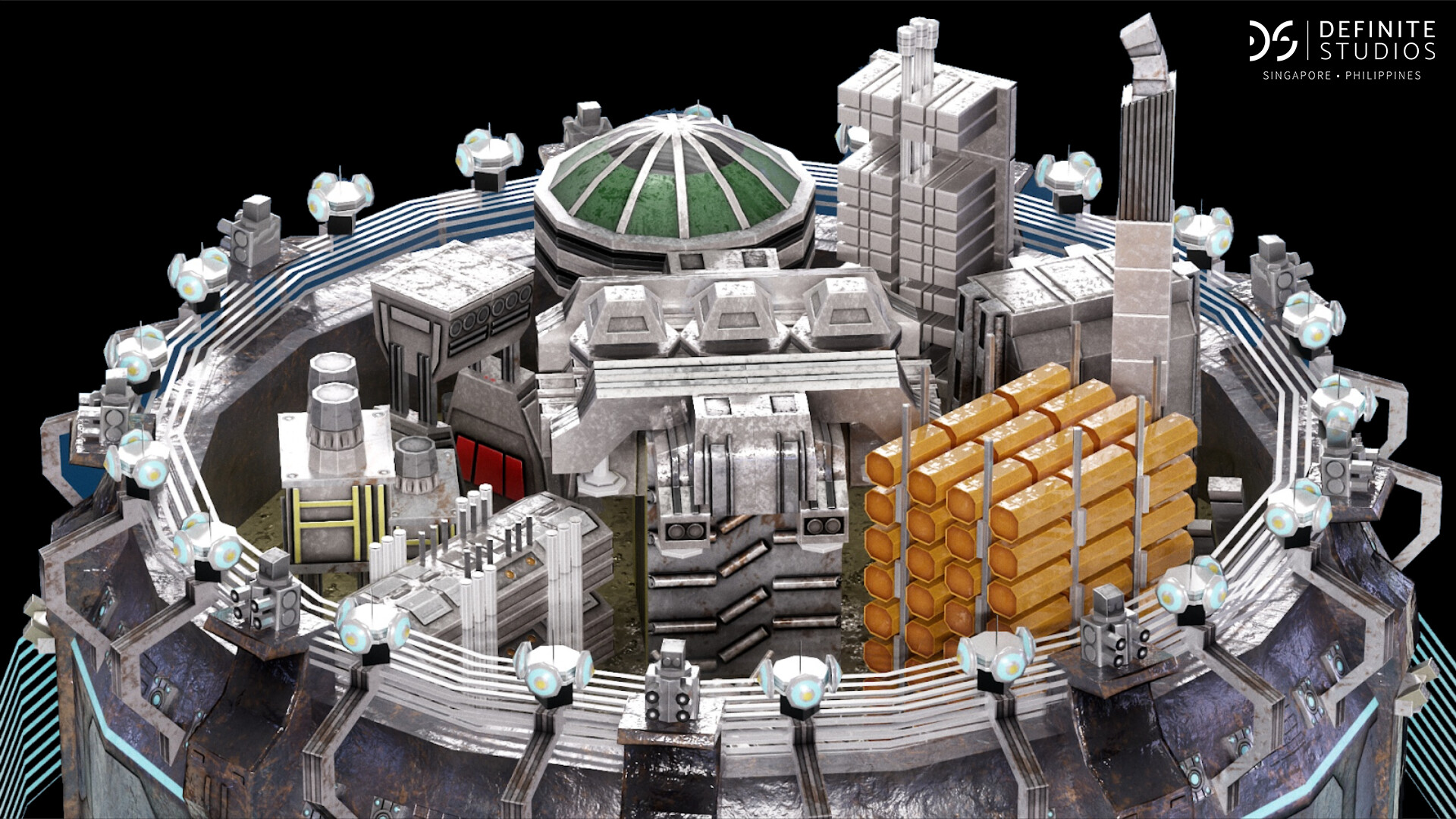 ArtStation - Mechanical City 3D Art