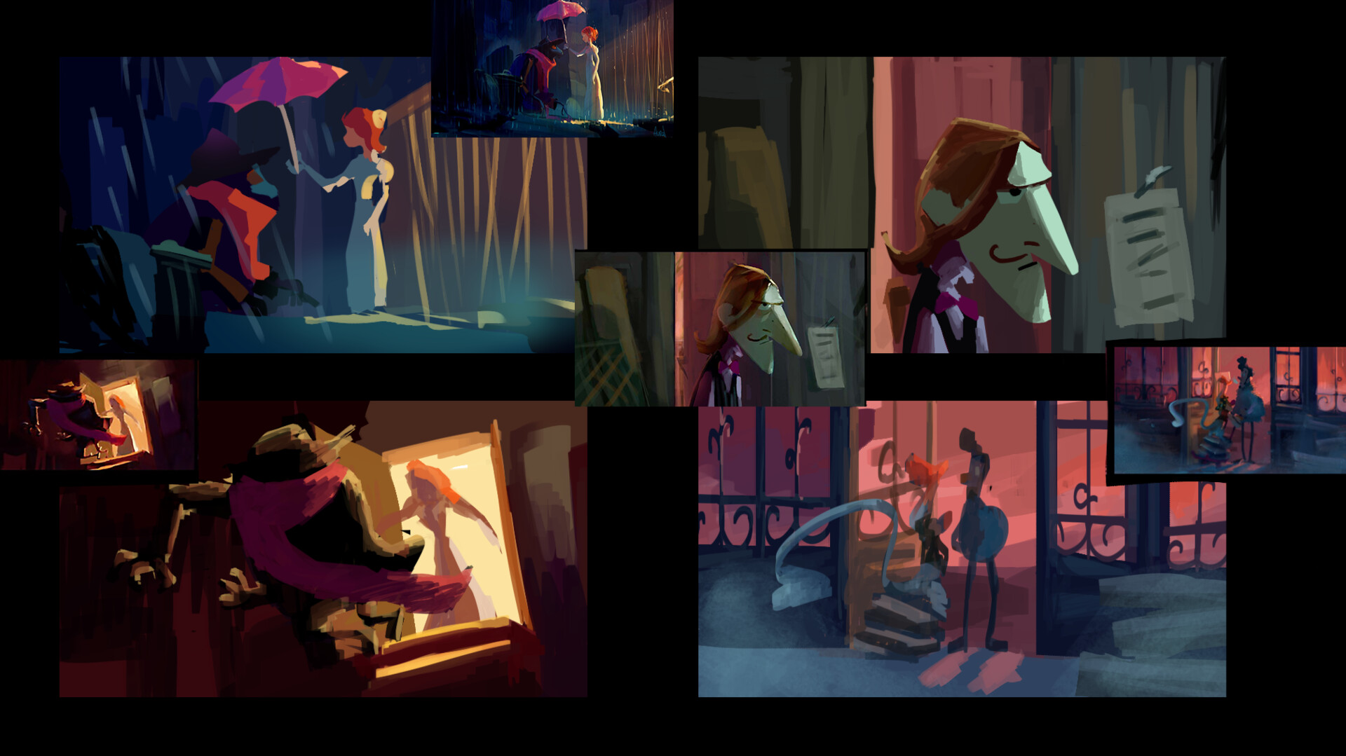 ArtStation - Colorkey study of A Monster in Paris