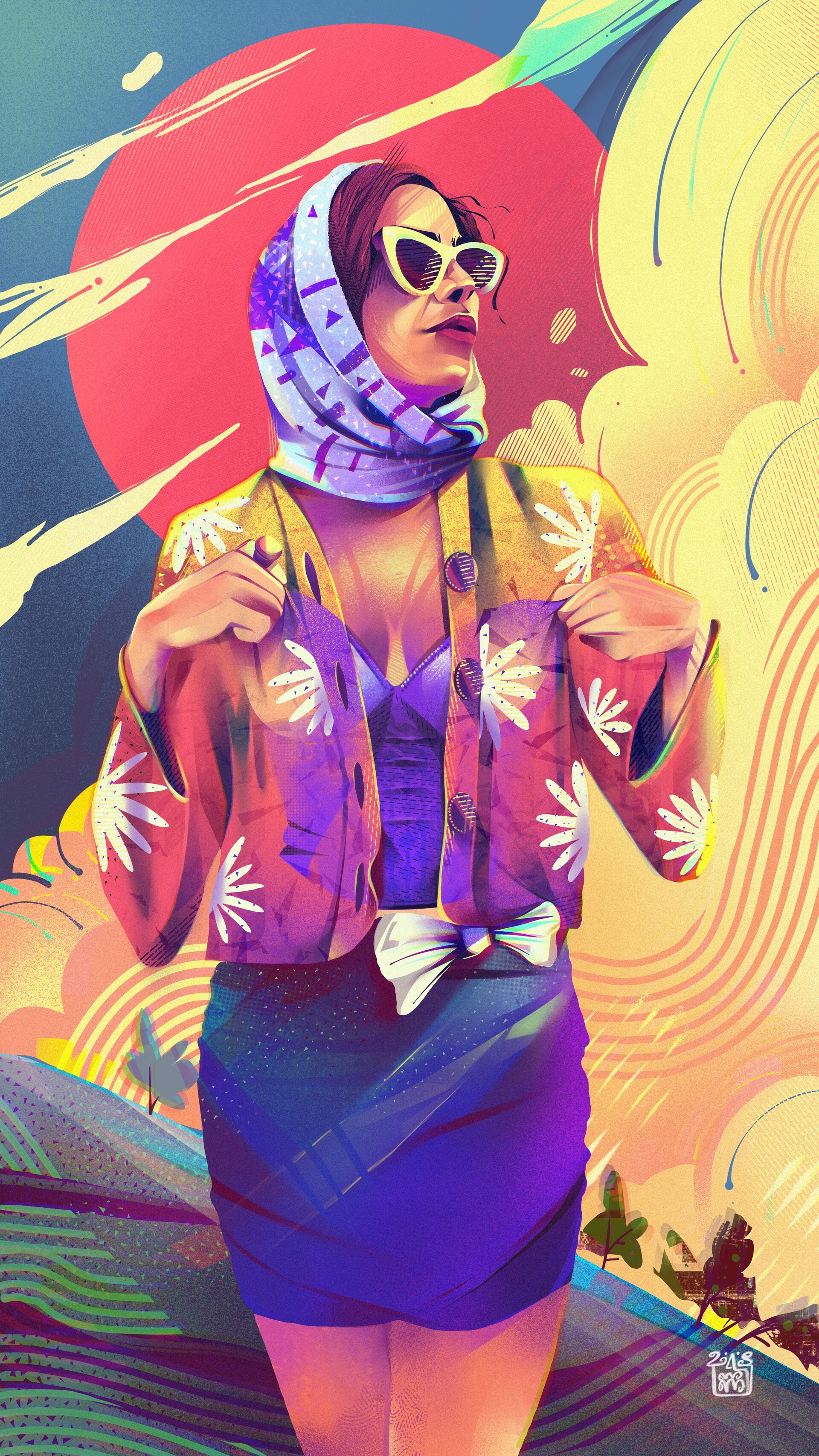 ArtStation - retro girl