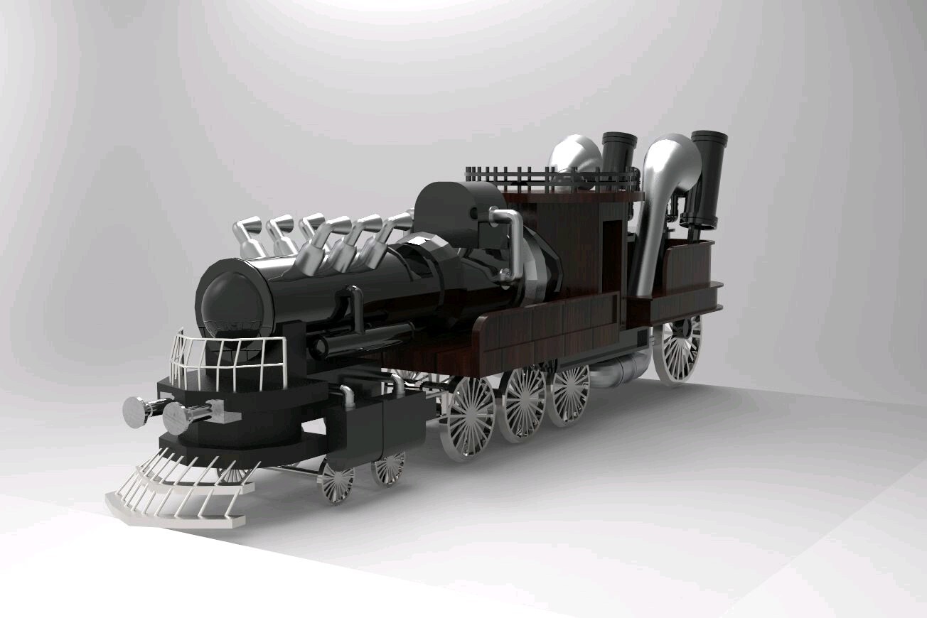 ArtStation - 3d Train modelling