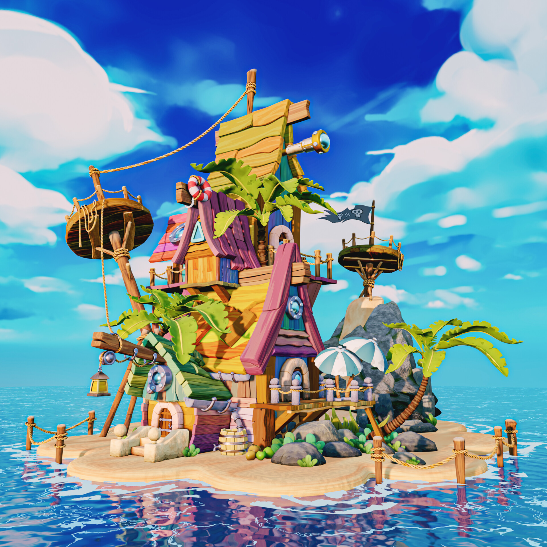 ArtStation - Pirate Hut