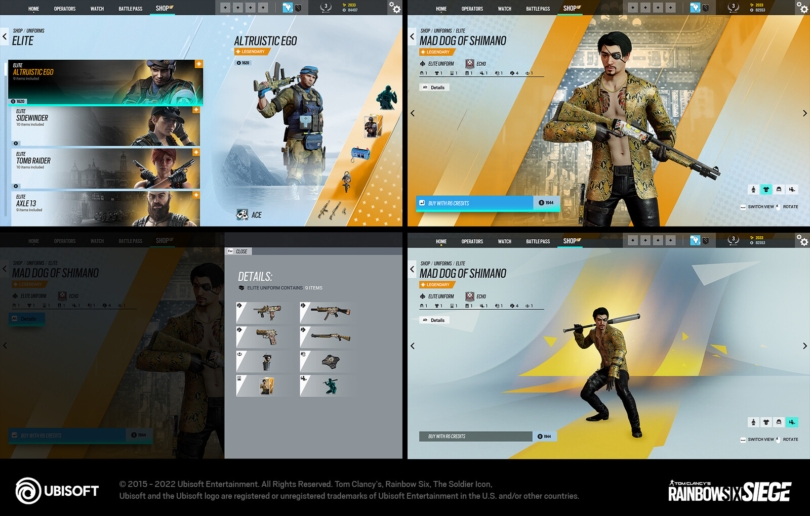 Andrii Shafetov - Portfolio - Y7S1-Y7S4 Tom Clancy's 'Rainbow Six Siege ...