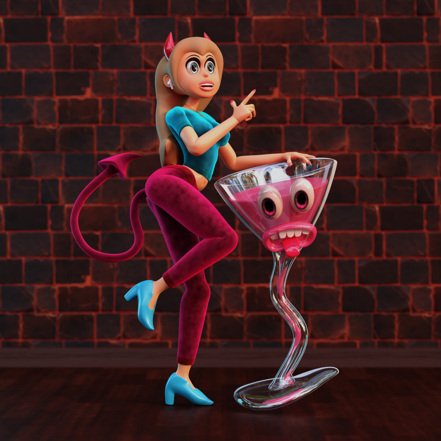 ArtStation - Demonic Girl🔥