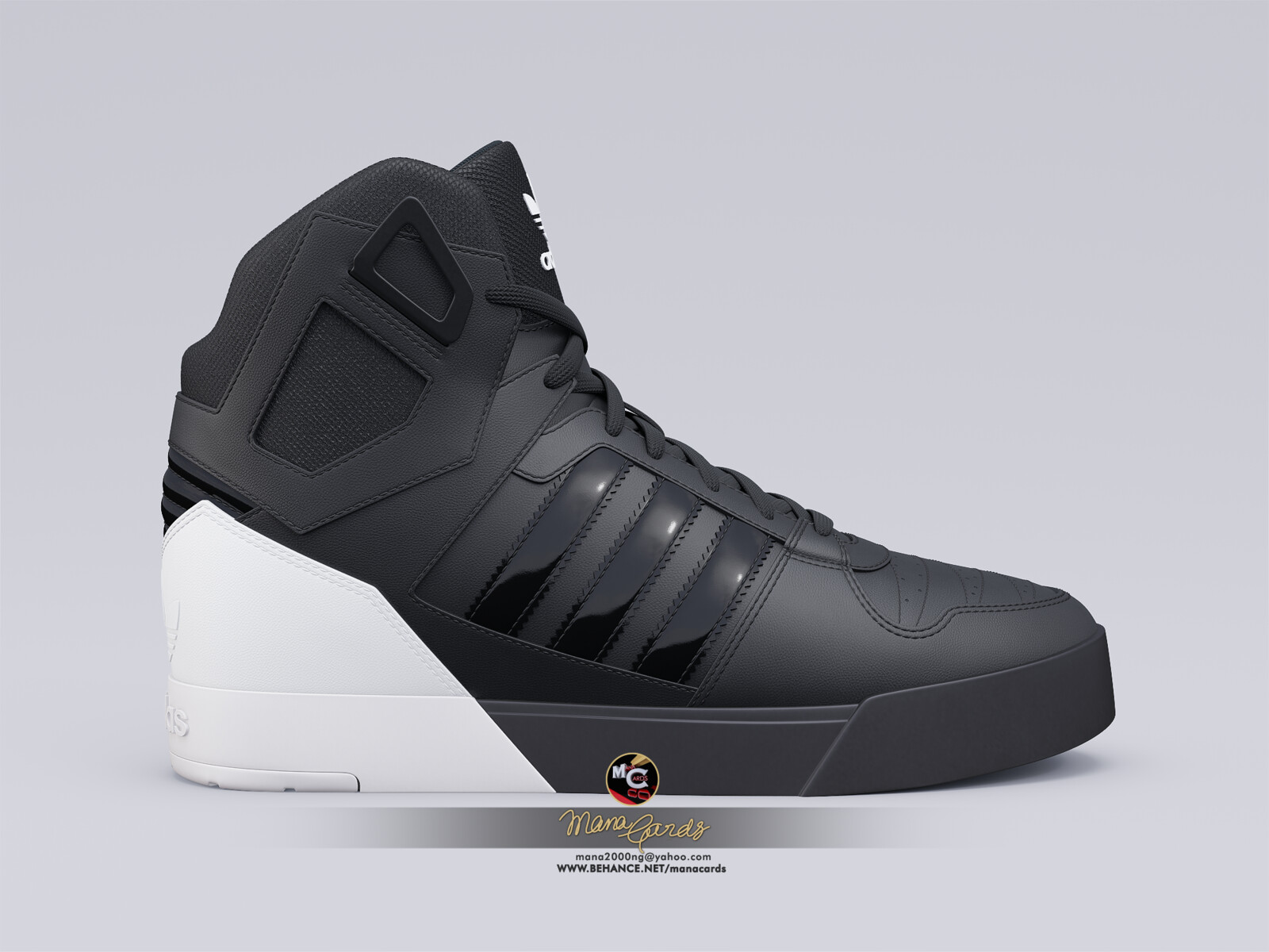 Maxwell Udoji - 3d Sneakers viz_Adidas Zestra high-top sneakers