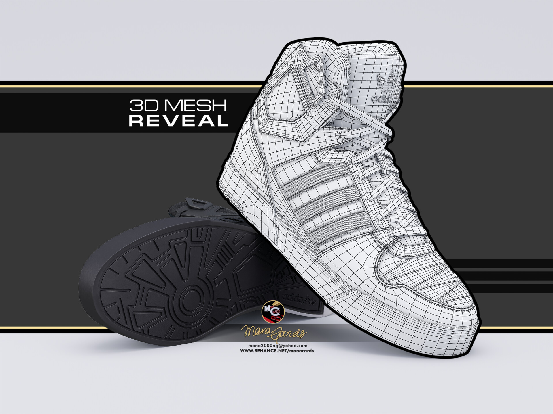 Maxwell Udoji - 3d Sneakers viz_Adidas Zestra high-top sneakers