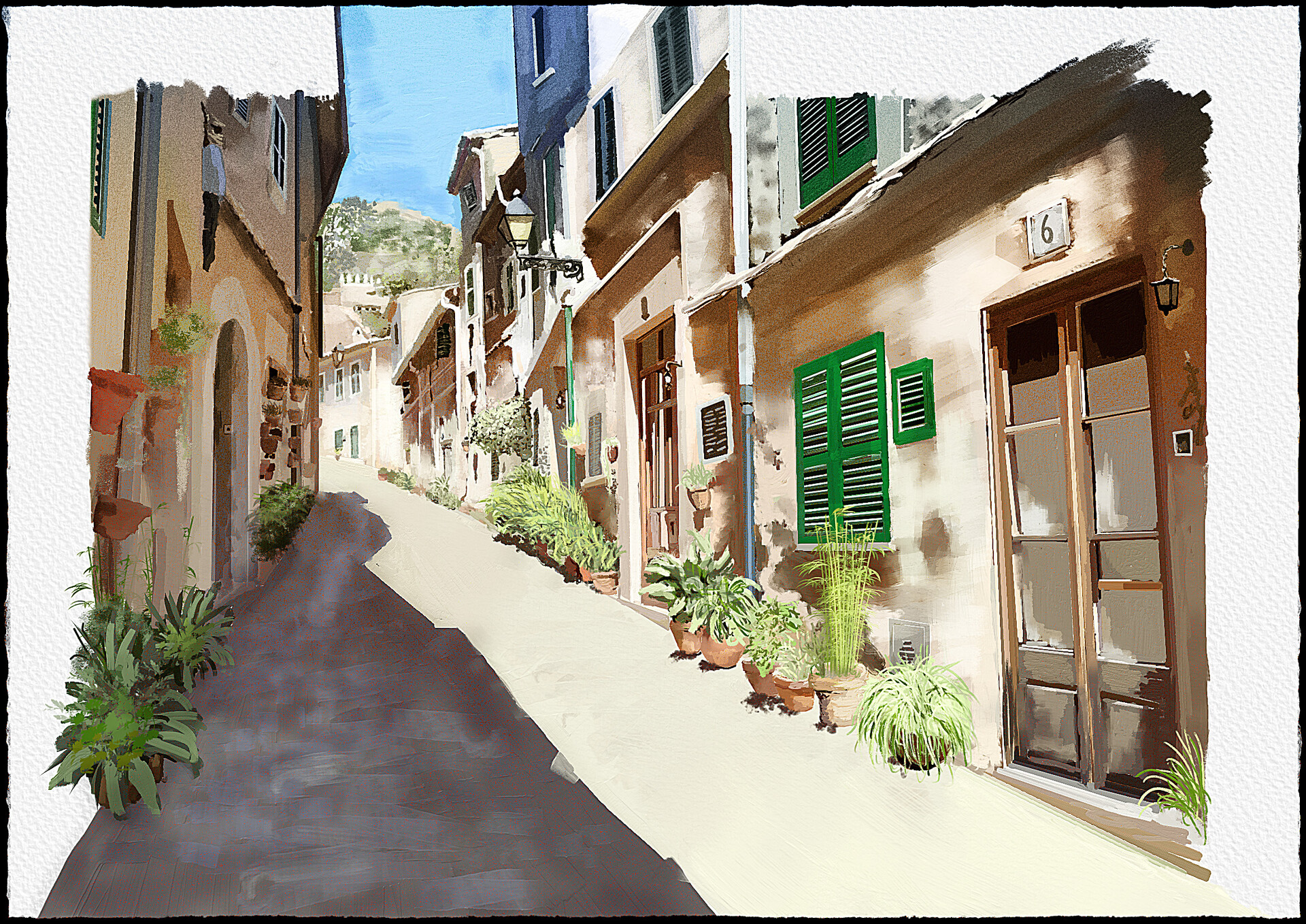 ArtStation - Mediterranean town
