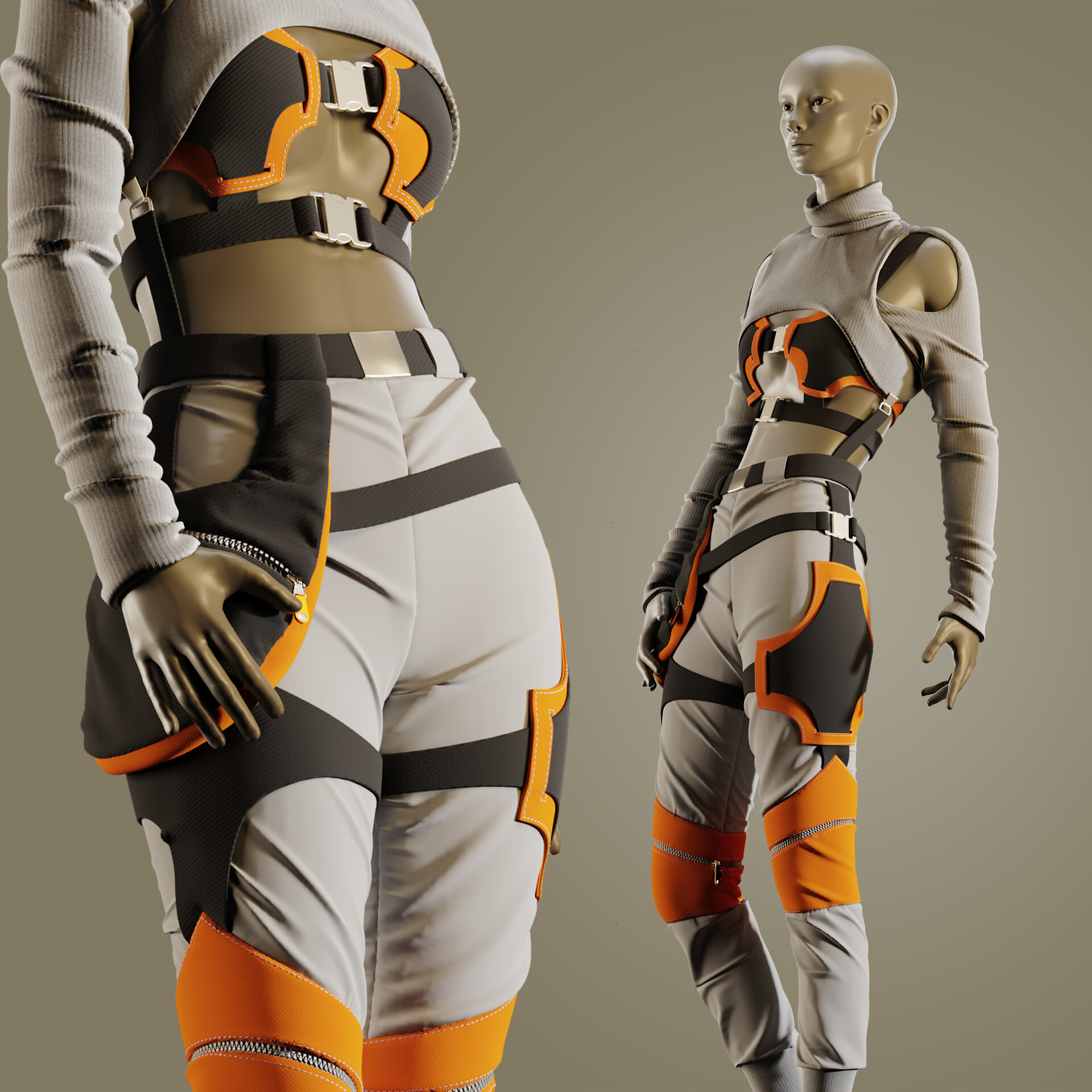 ArtStation - Stylish Female Jogger Outfit